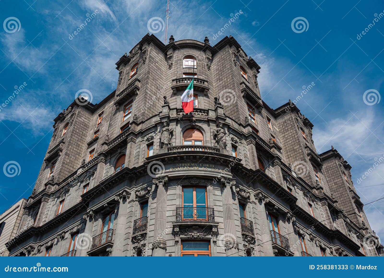 Historic Building at the Mexico City Center Stock Image - Image of ...