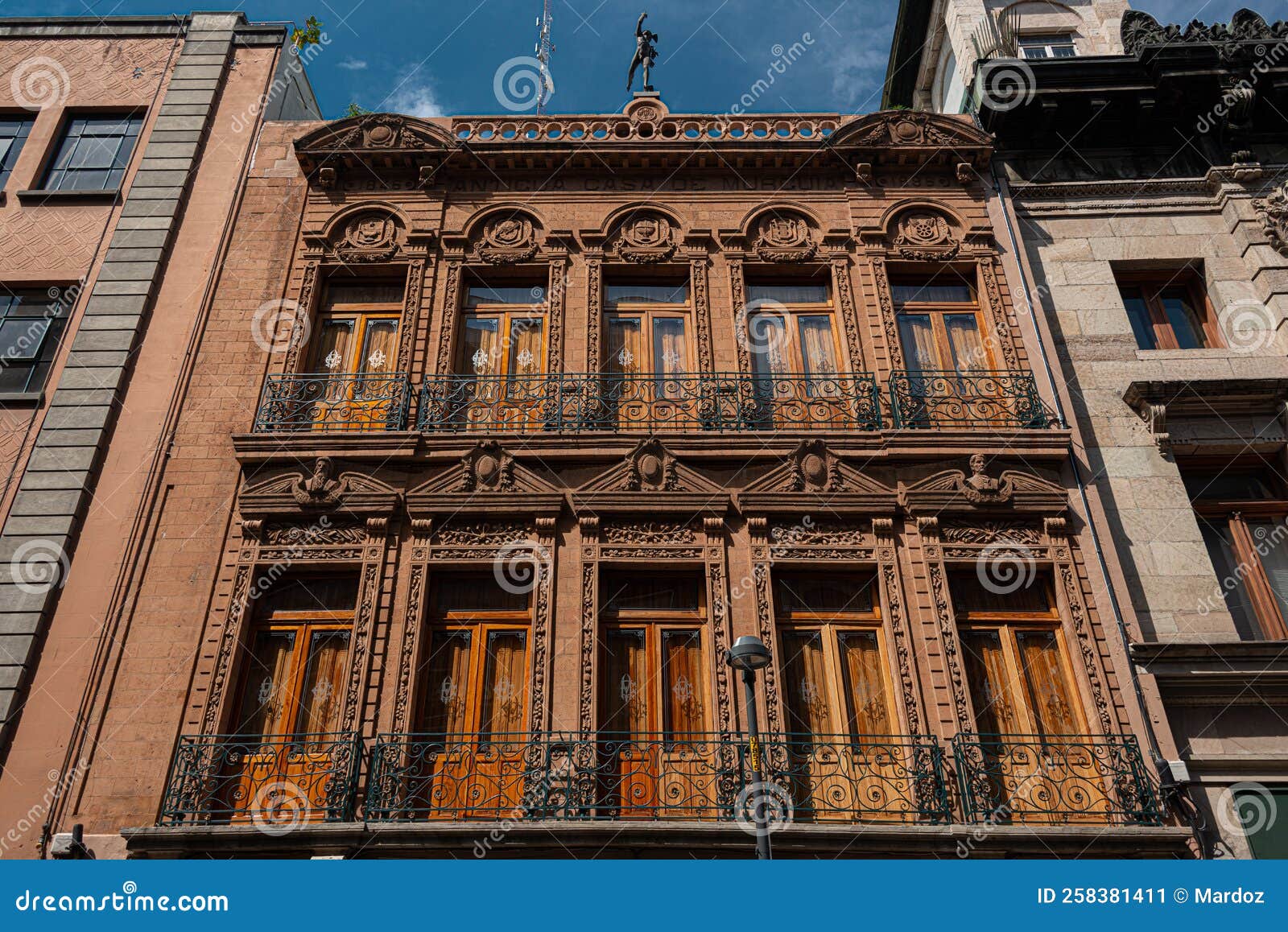 Historic Building at the Mexico City Center Stock Image - Image of ...