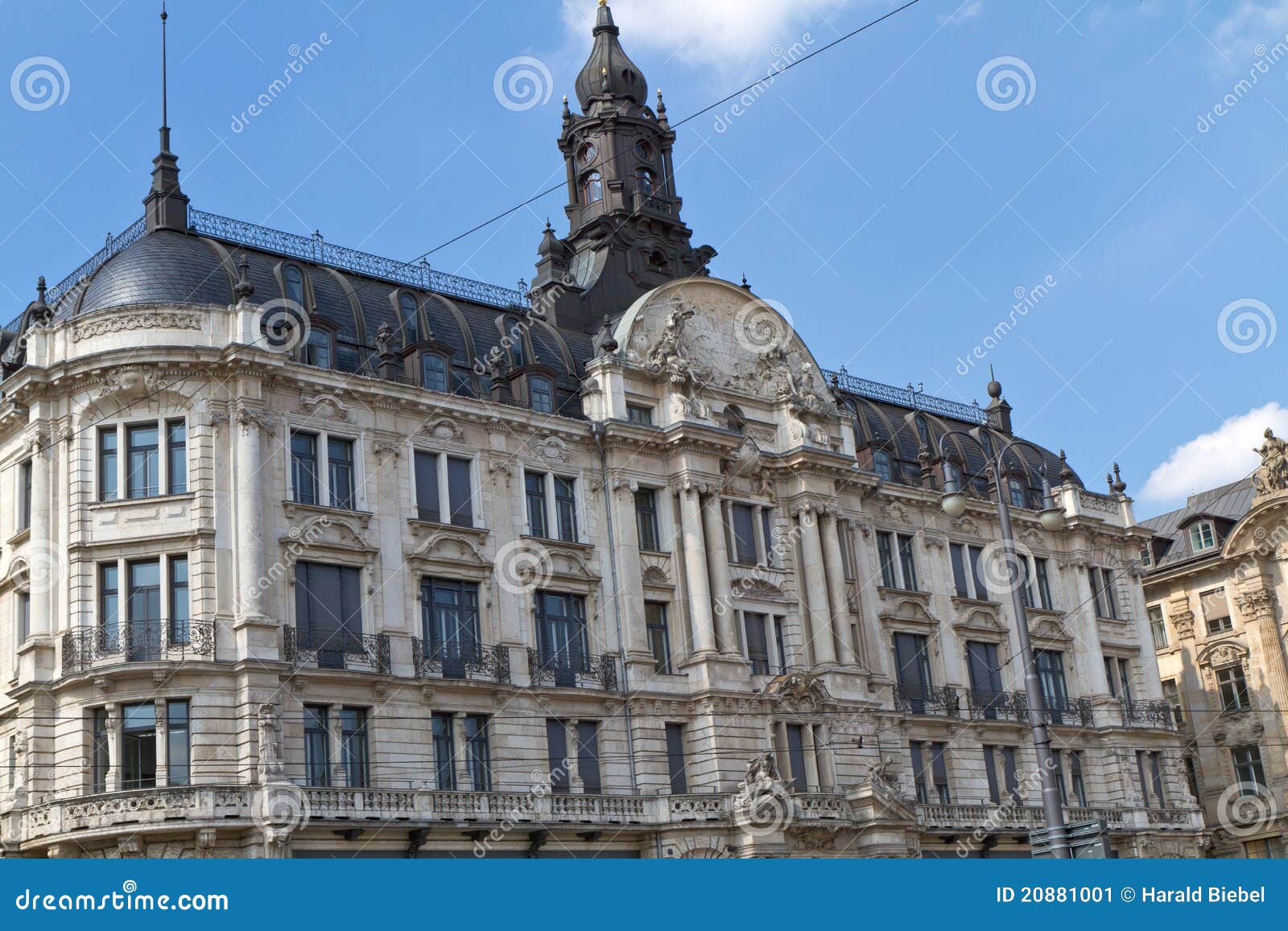 Historic Building in Munich, Germany Stock Image - Image of window ...