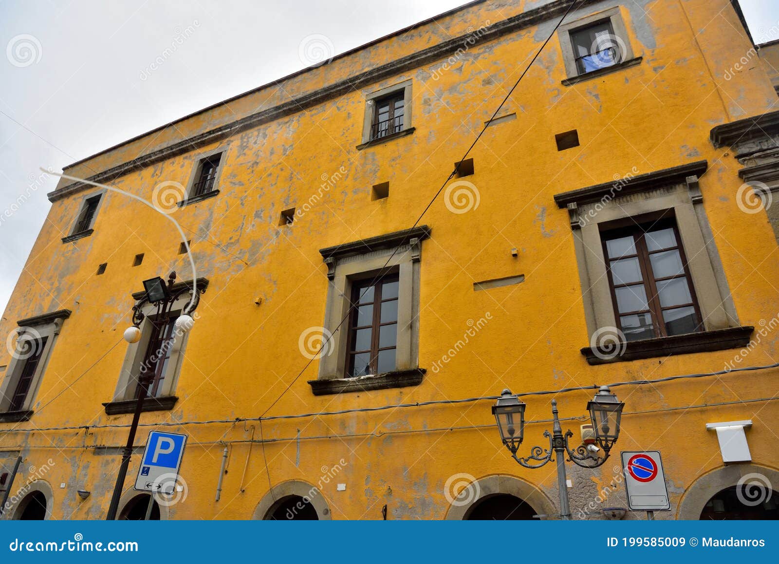 Naso sicily italy stock image. Image of exterior, architecture - 199585009