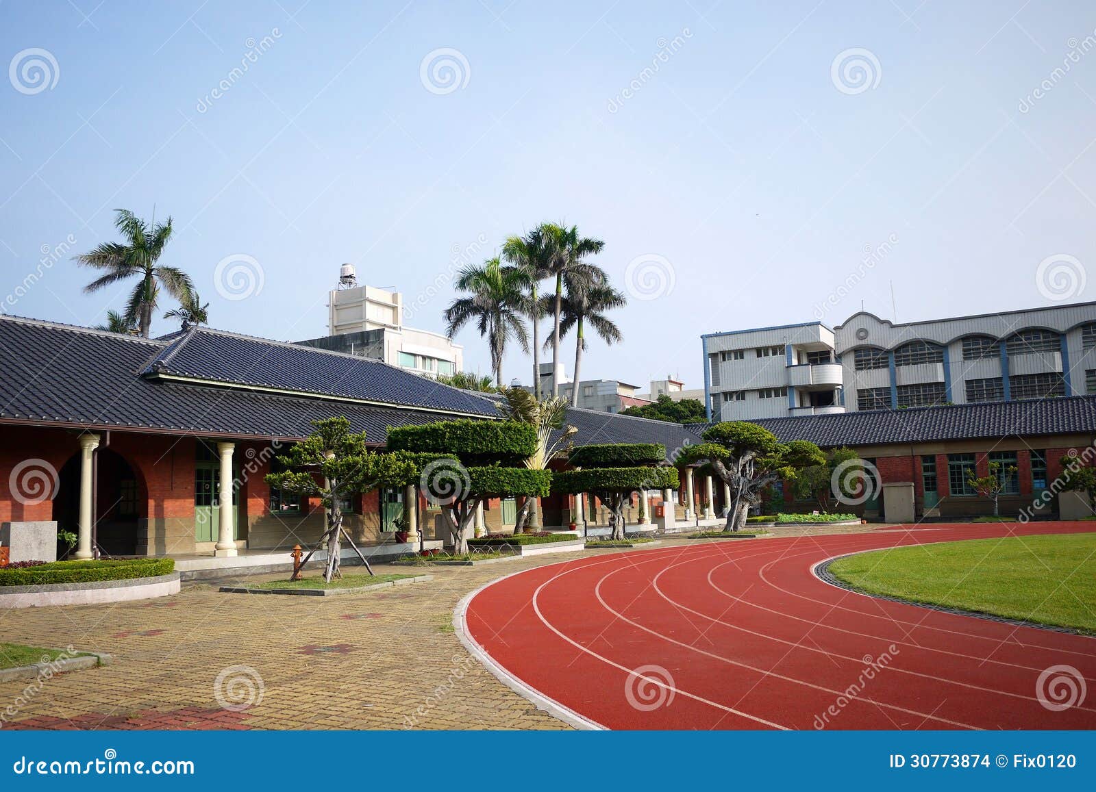 Historic Building Primary Schools Stock Photo - Image of courtesy ...