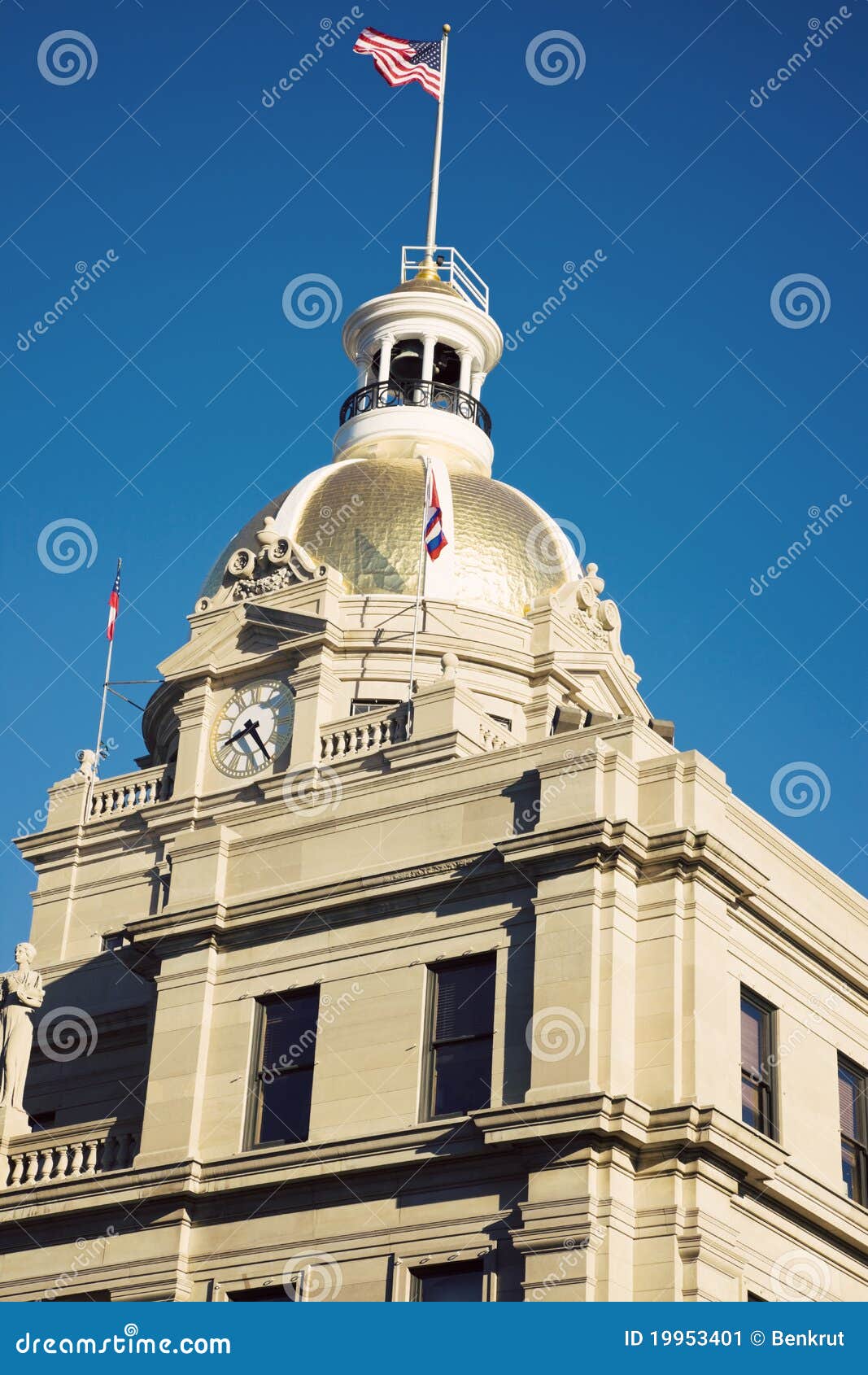 Historic Building in Savannah Stock Image - Image of downtown, urban ...