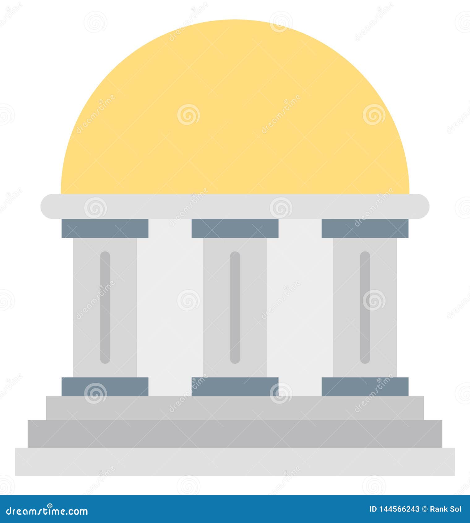 Historic Building Vector Icon Which Can Easily Modify or Edit Stock ...