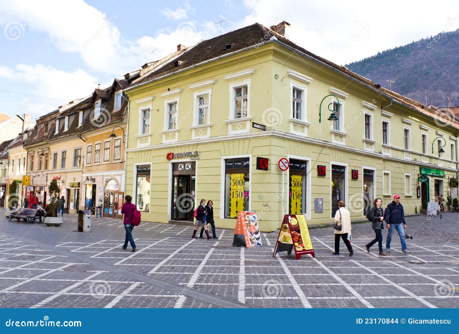 Historic Buildings in Brasov City Editorial Stock Image - Image of ...