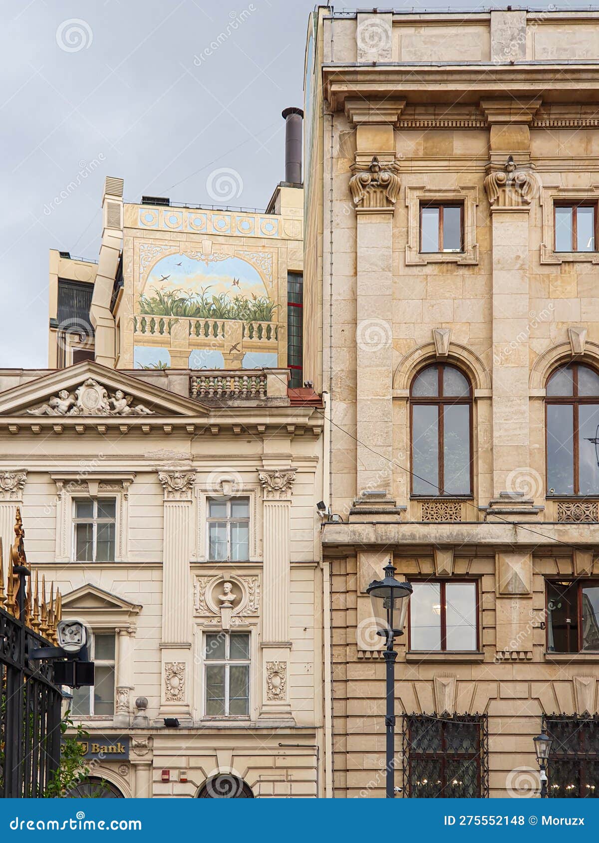 Historic Buildings in Bucharest Old Town, Romania Editorial Stock Photo ...