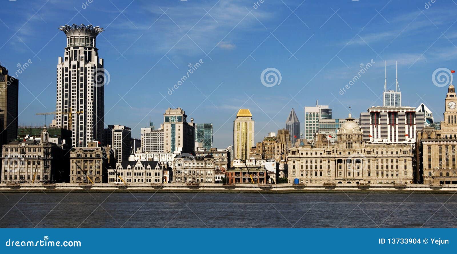 Historic Buildings in the Bund Stock Photo - Image of modern, westin ...