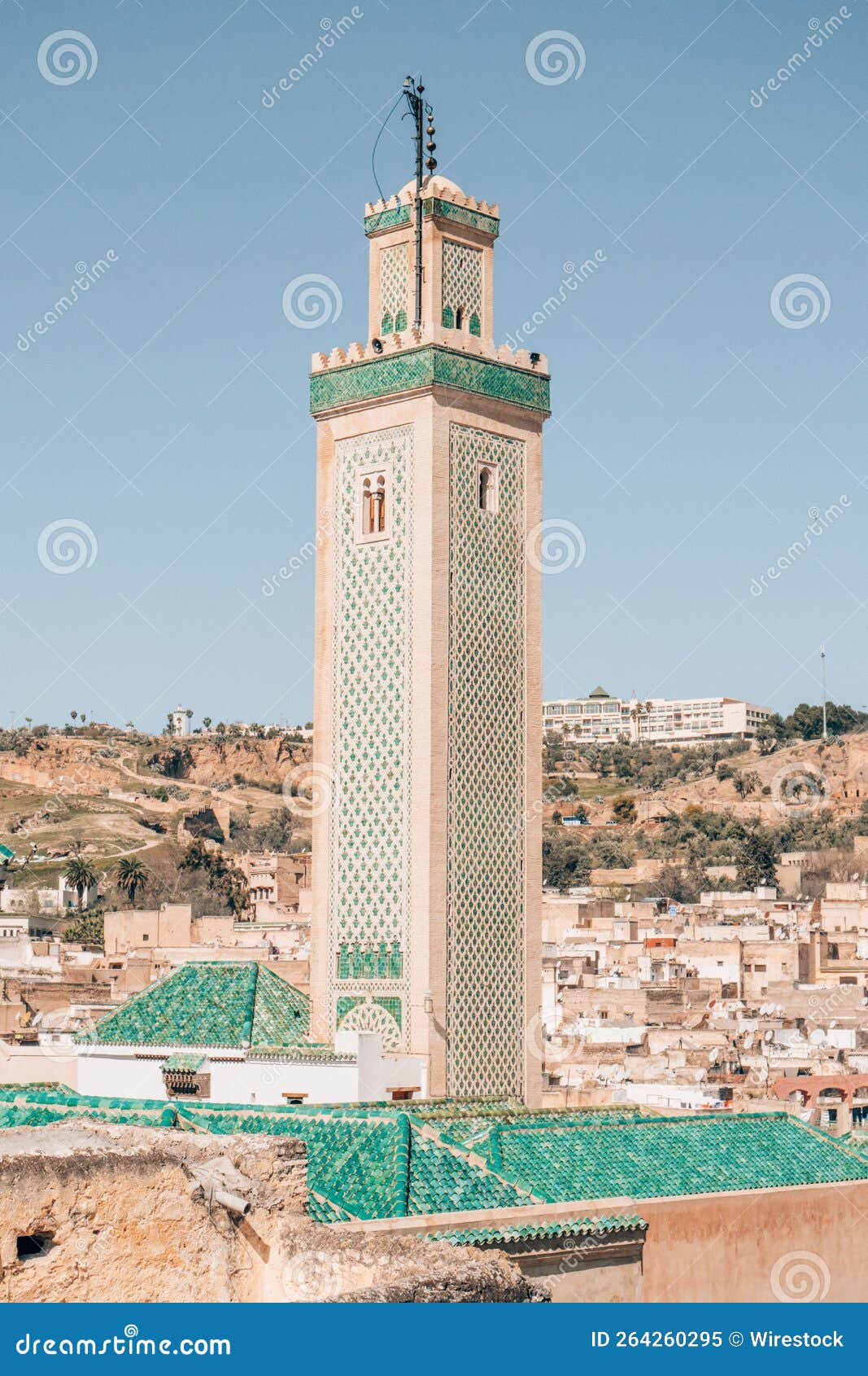 Historic Buildings in Fez, Morocco Stock Image - Image of religious ...