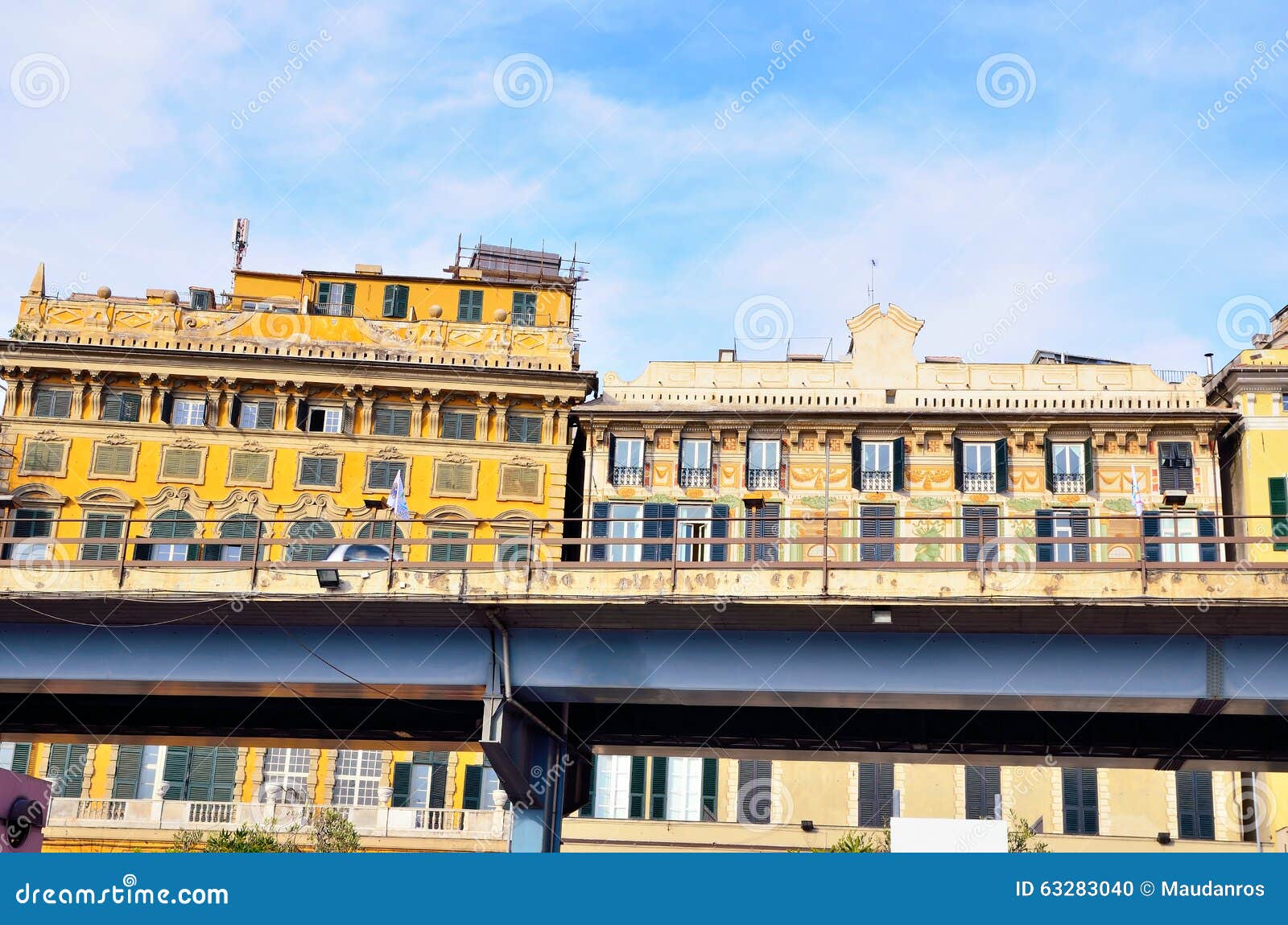 Historic Buildings in Genoa Stock Photo - Image of buildings, city ...