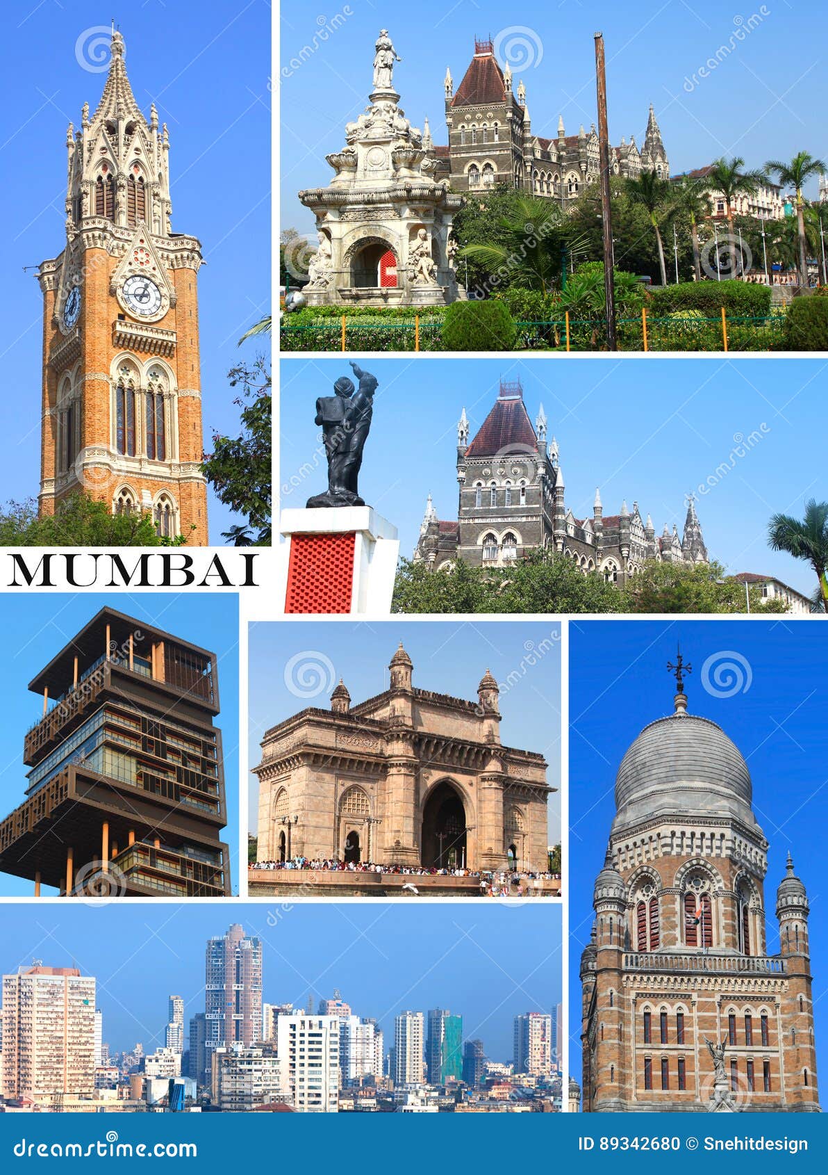 Mumbai City Icon. Architectural Symbol Of Mumbai. Gateway Of India ...