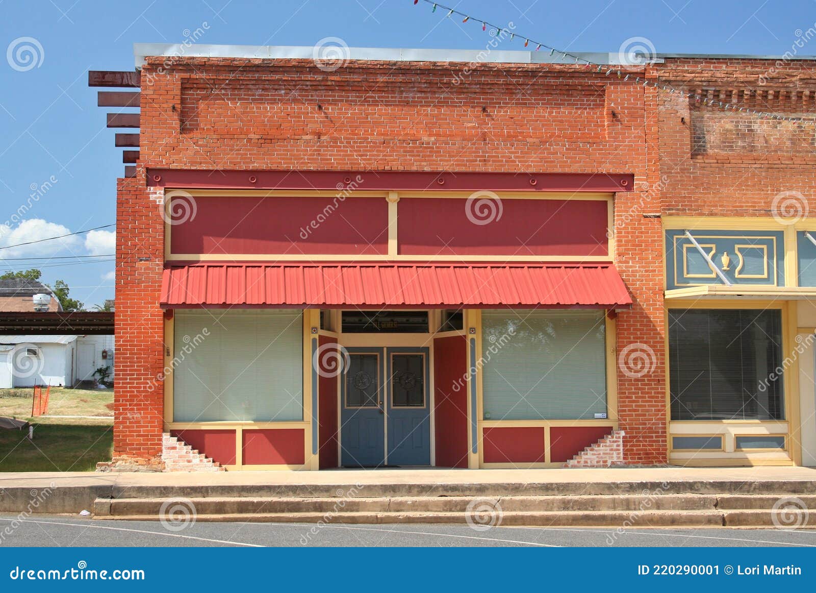 Historic Buildings in Rural Small Texas Town Stock Image - Image of ...
