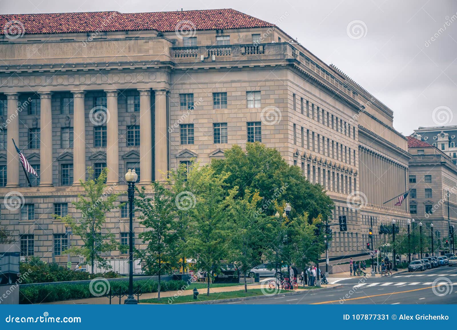 Historic Buildings and Streets in Washington Dc Editorial Photo - Image ...