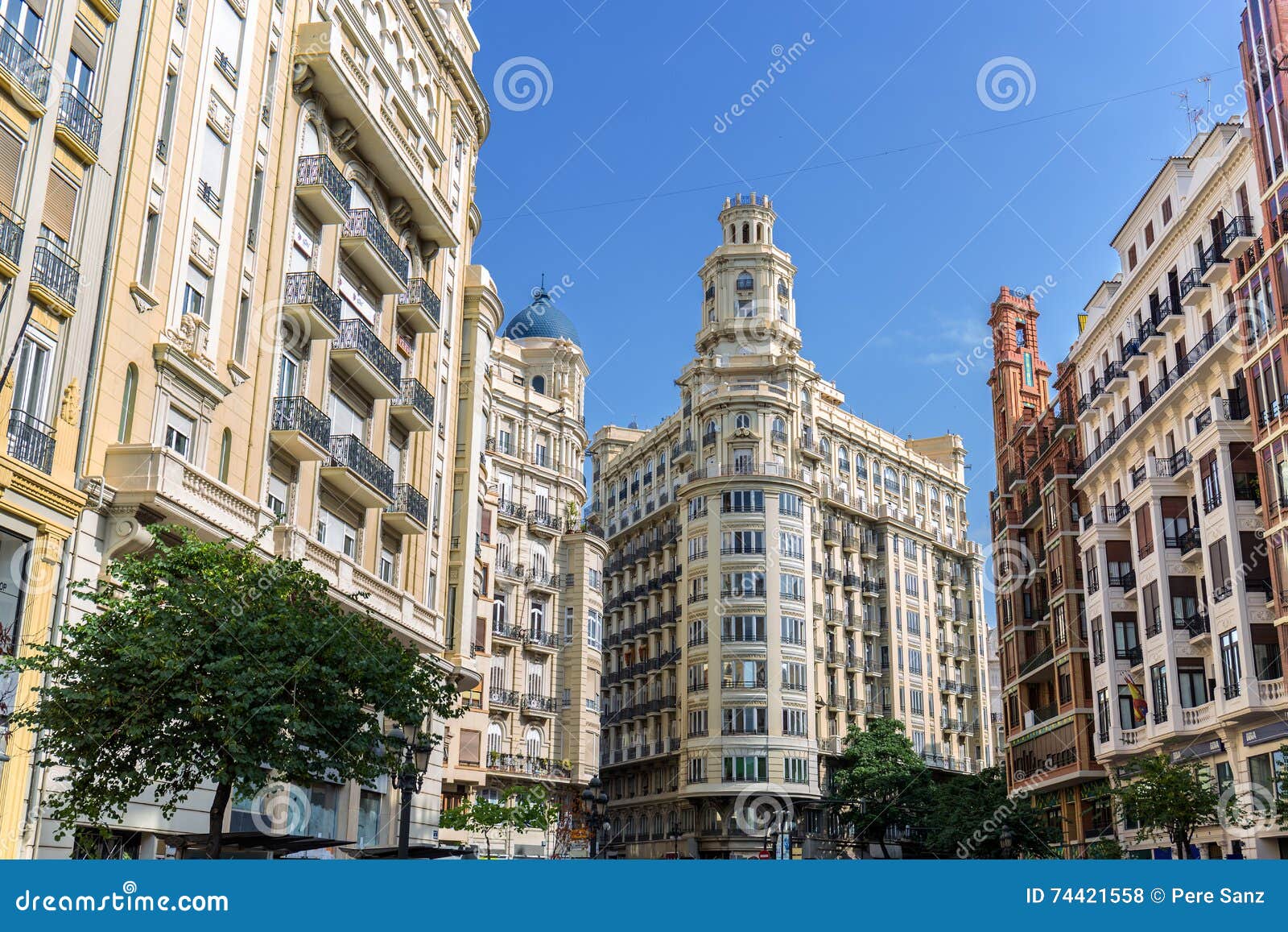 Historic Buildings in Valencia, Spain Stock Photo - Image of travel ...