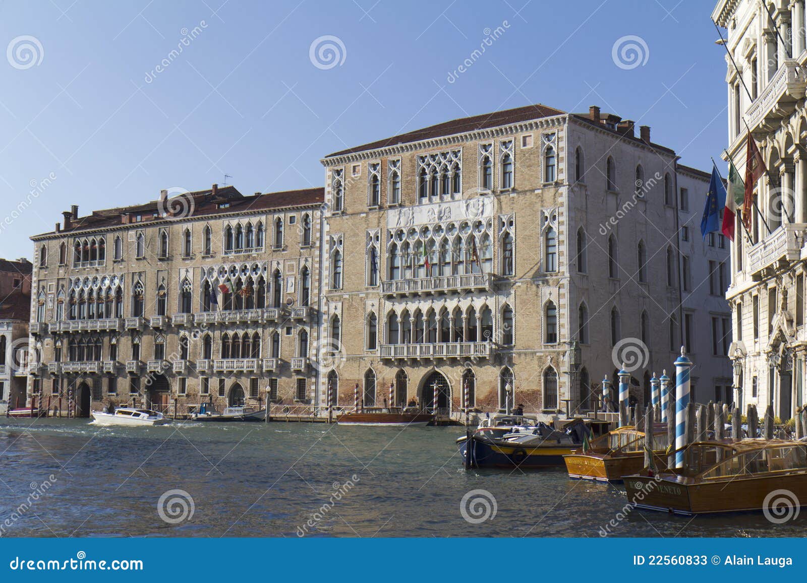 Historic Buildings of Venice Editorial Stock Photo - Image of boats ...