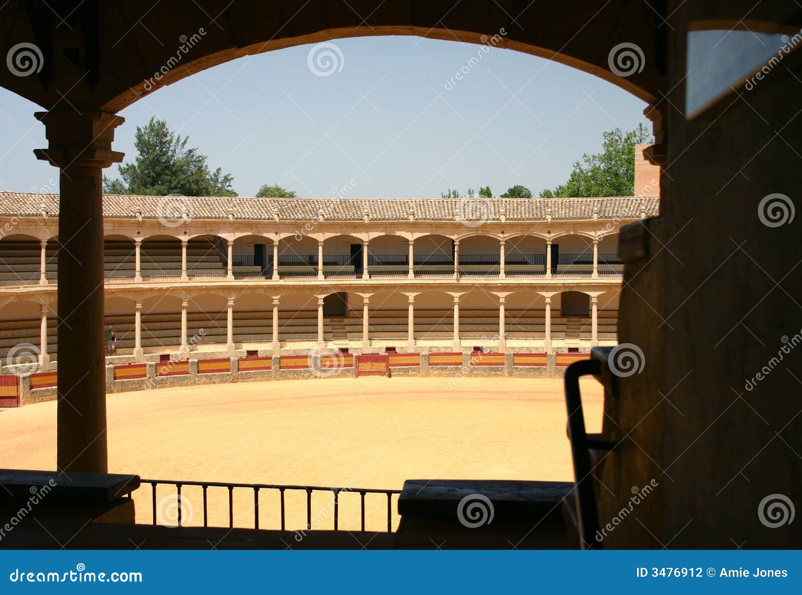 Historic Bullfighting Ring stock photo. Image of seats - 3476912