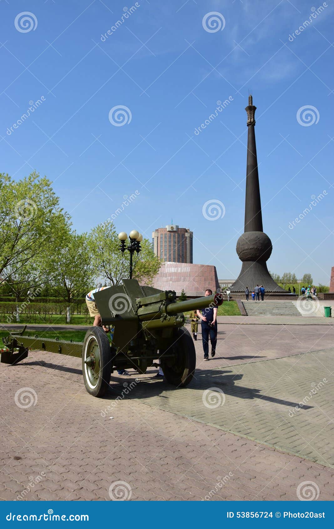 Historic Cannon on Display in Astana Editorial Stock Image - Image of ...