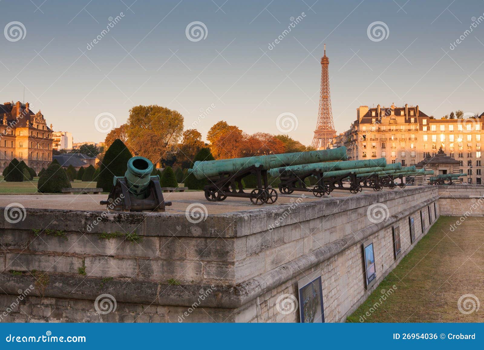 Historic Cannon in Les Invalides Museum in Paris Stock Photo - Image of ...