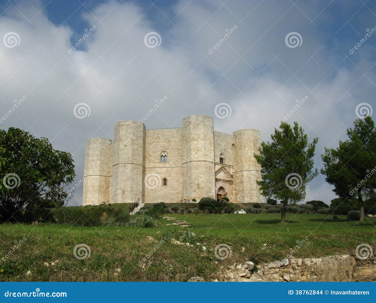 The Historic Castel Del Monte Stock Photo - Image of landmark ...