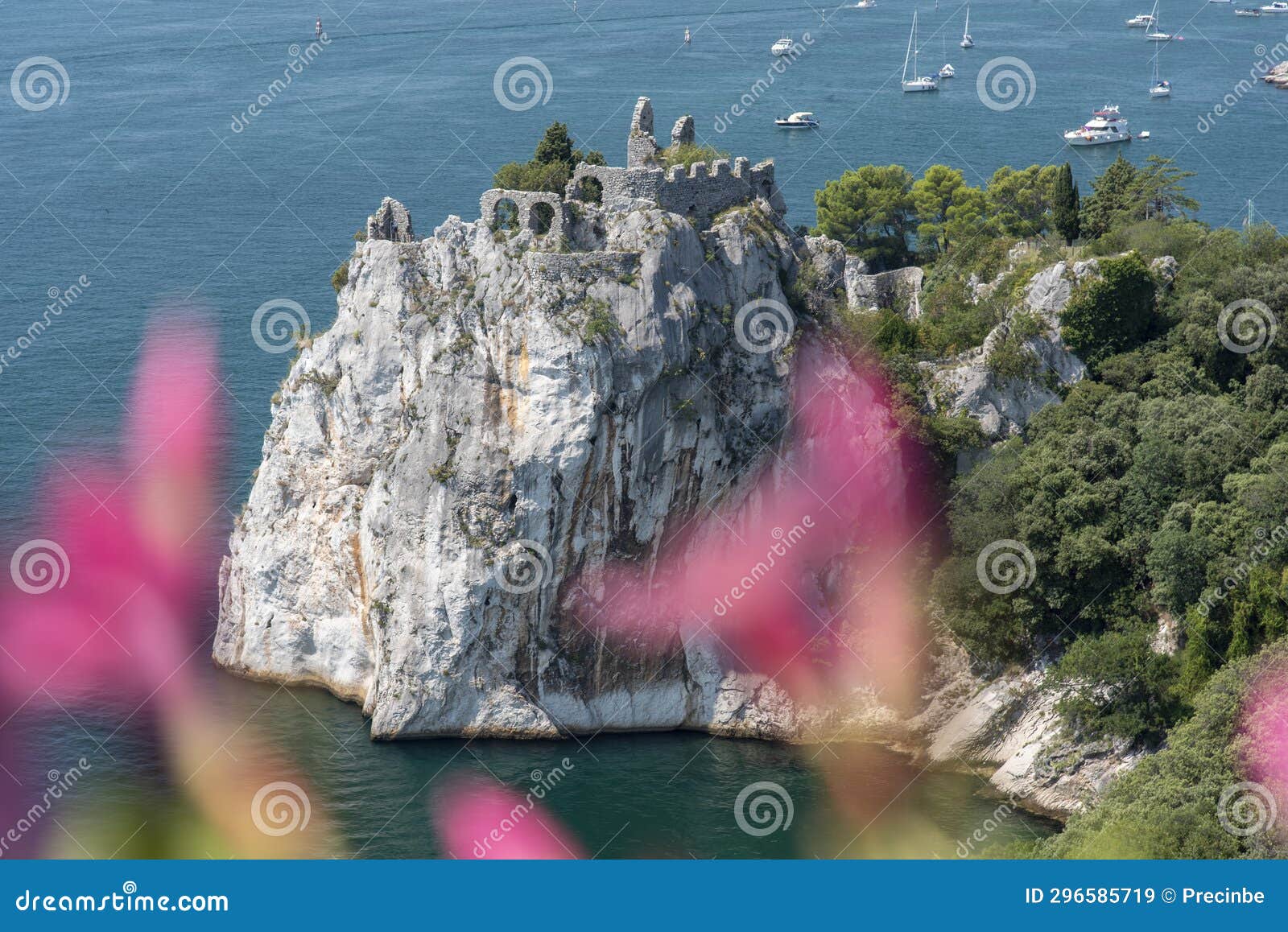 Historic Castello Vecchio Di Duino Stock Image - Image of scenic, water: 296585719