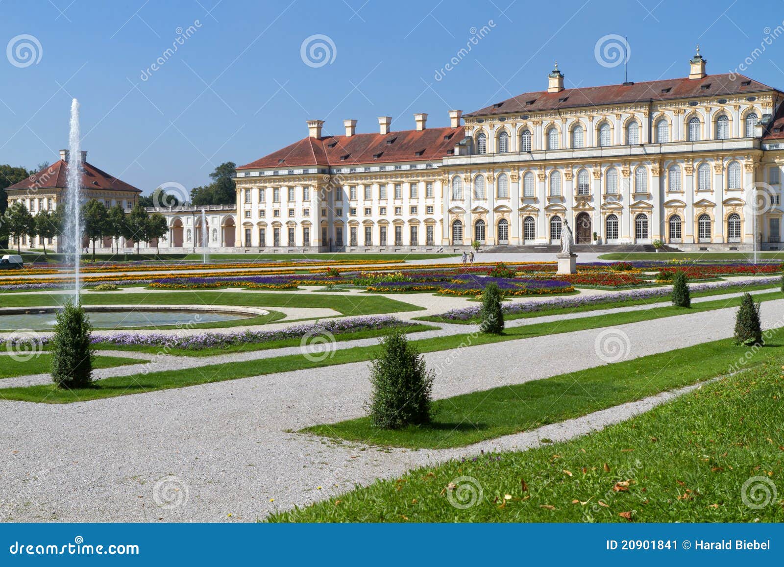 Historic Castle Near Munich, Germany Stock Image - Image of side, east ...