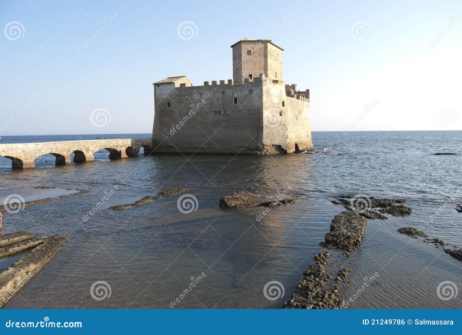 The Historic Castle of Torre Astura Stock Photo - Image of attraction ...
