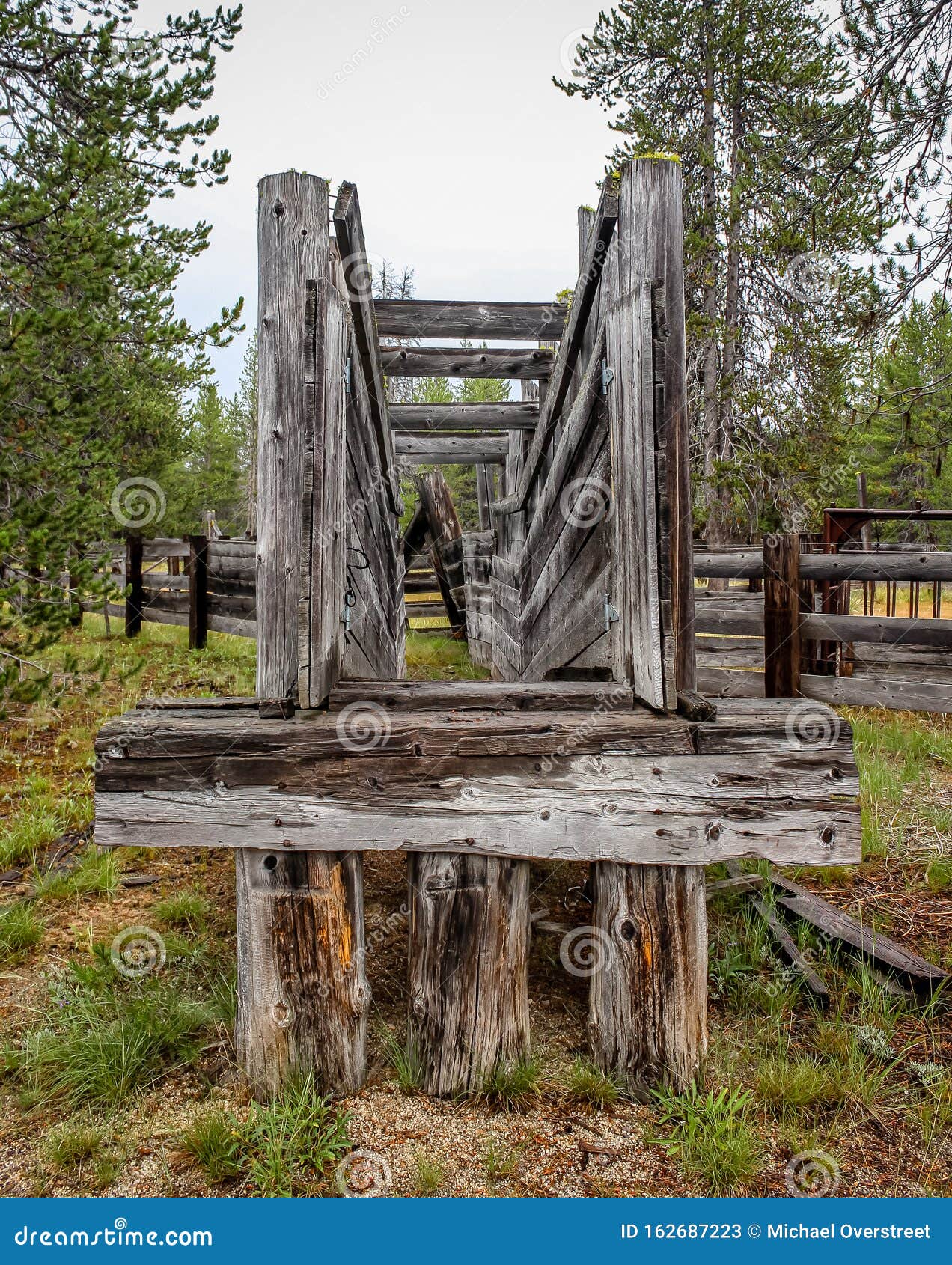 Historic Cattle Loading Chute Stock Image | CartoonDealer.com #162687223