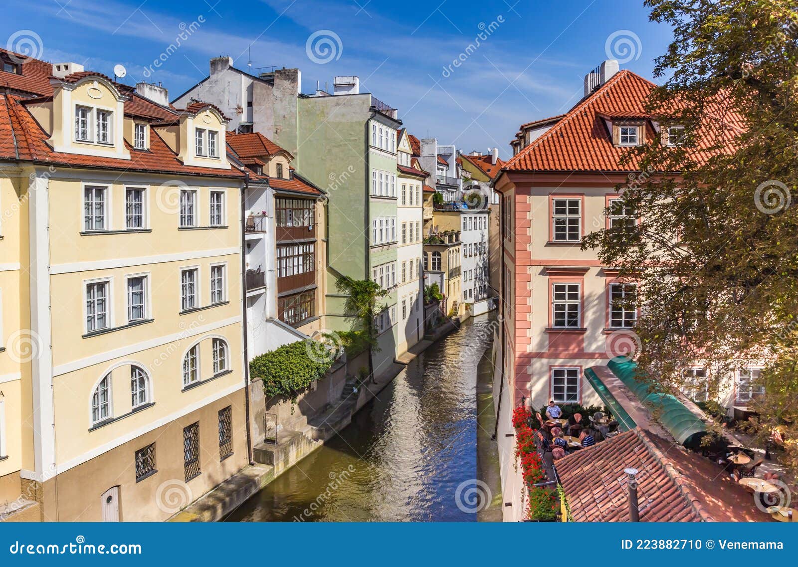 Historic Certovka Canal Devils Canal in Prague Stock Photo - Image of ...