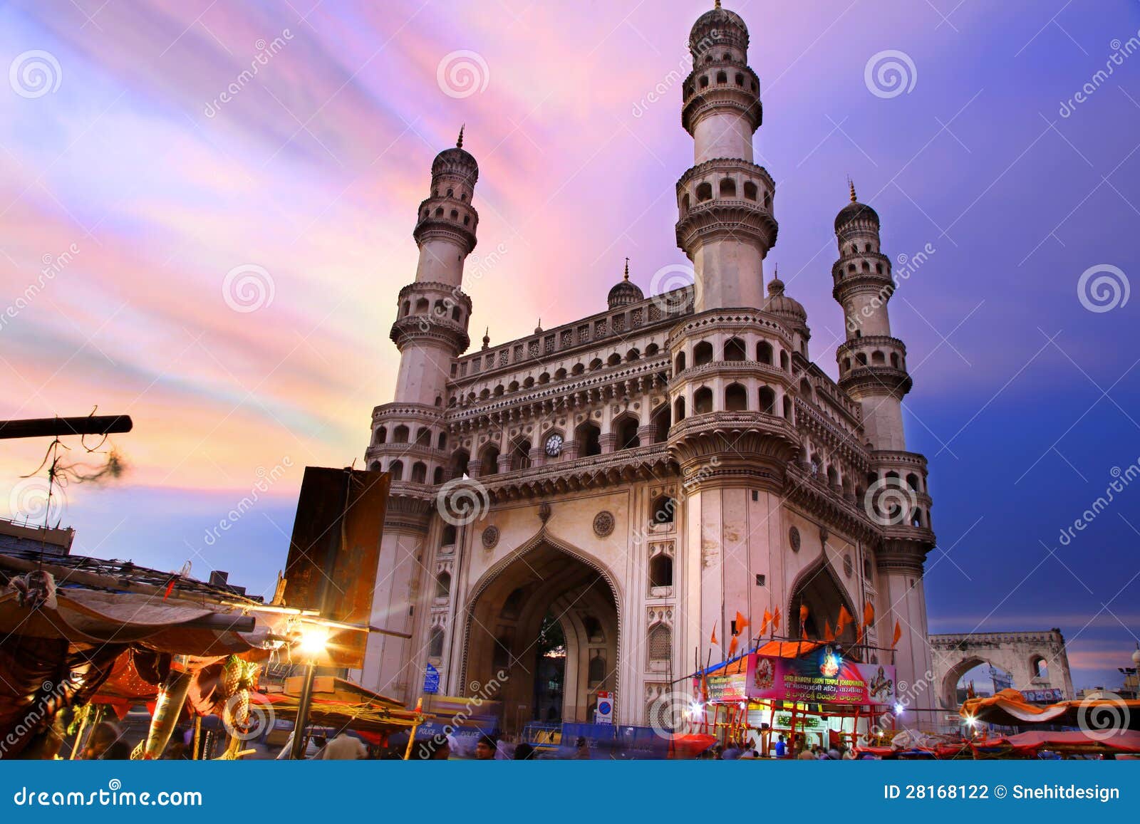 Historic Charminar editorial photography. Image of golconda - 28168122