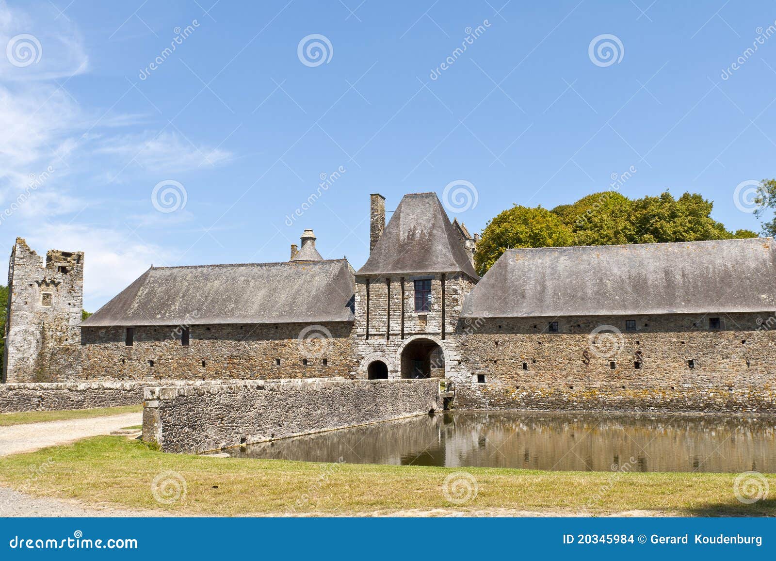 Historic Chateau in Normandy France Stock Photo - Image of tower, tree ...
