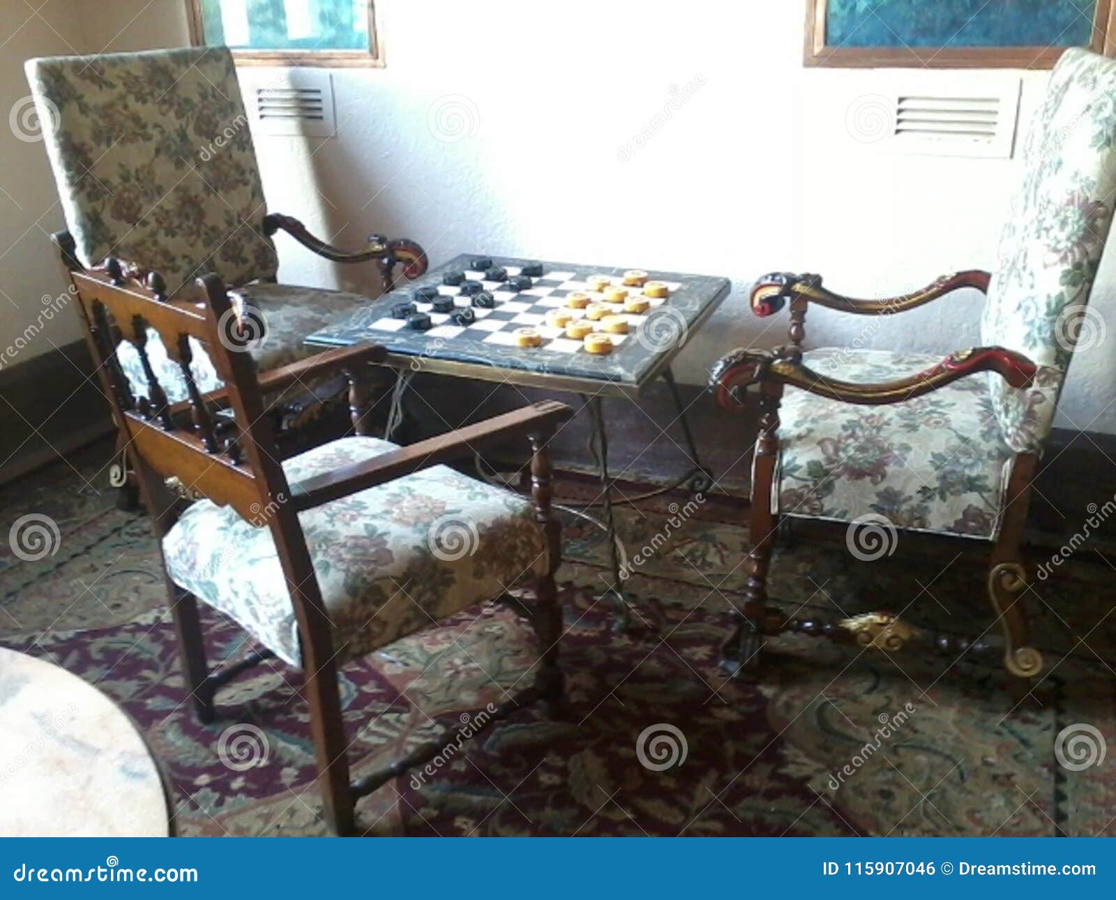 Historic Checkers Table editorial photo. Image of courner - 115907046