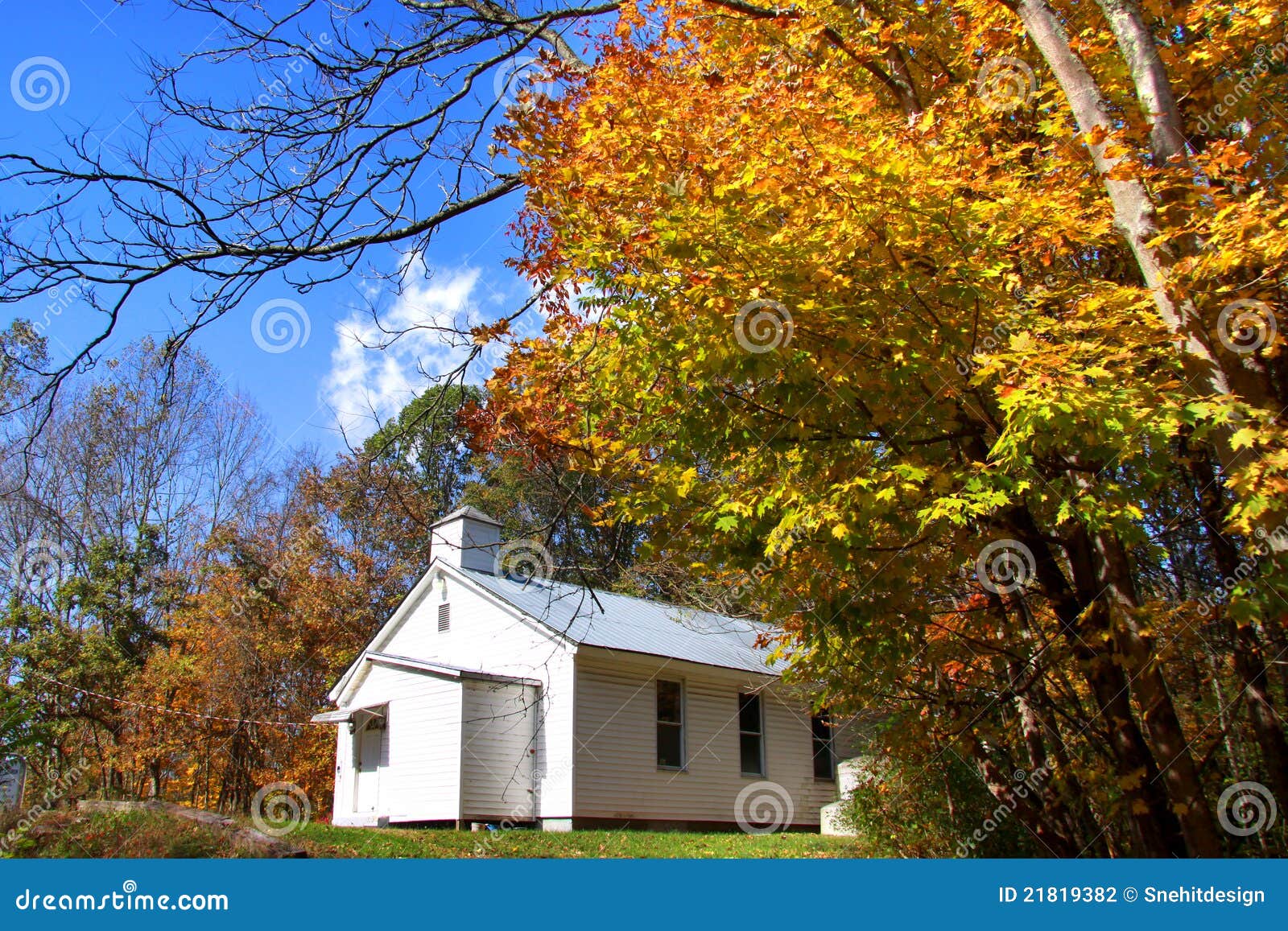 Historic church stock photo. Image of west, autumn, street - 21819382