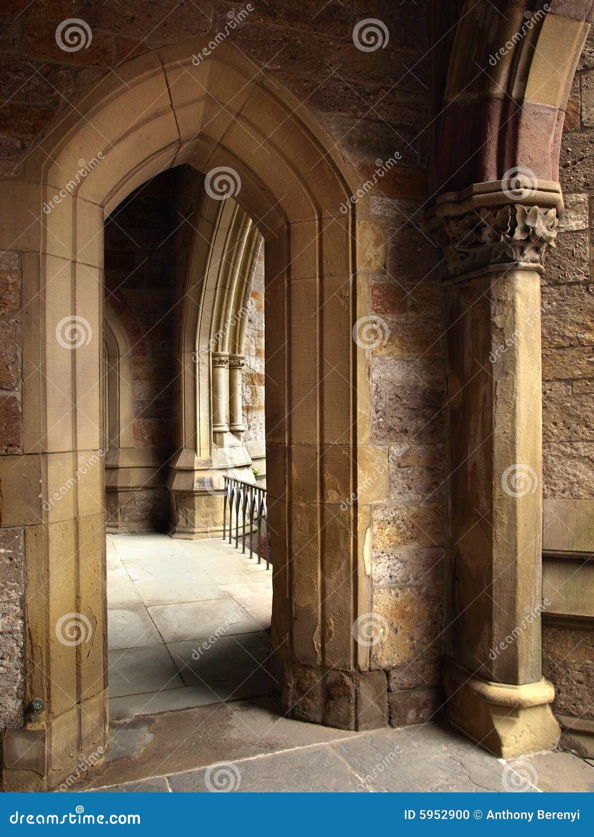 Historic Church Pointed Arch Detail Stock Photo - Image of religion ...