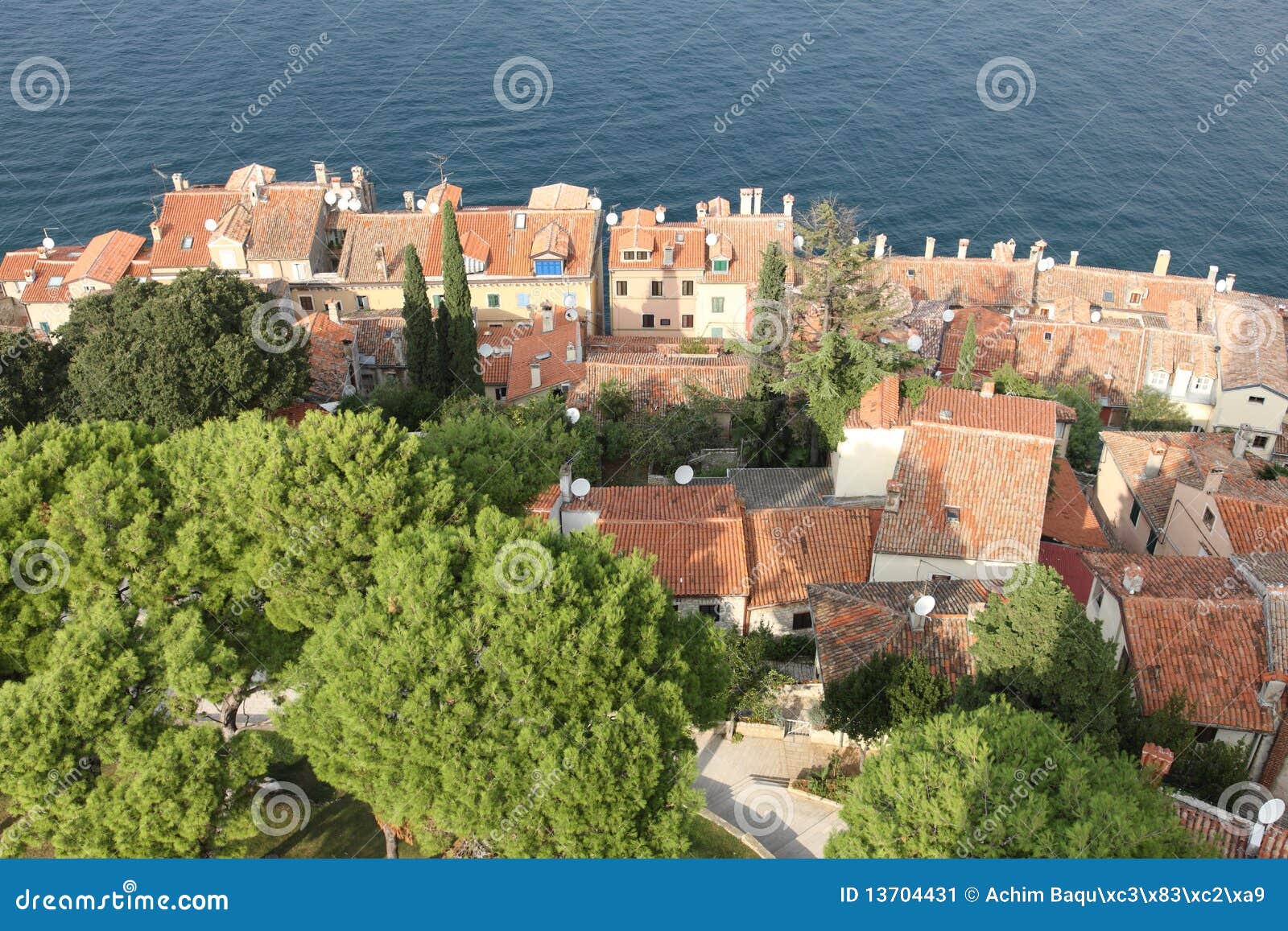 Historic City stock image. Image of adria, city, houses - 13704431