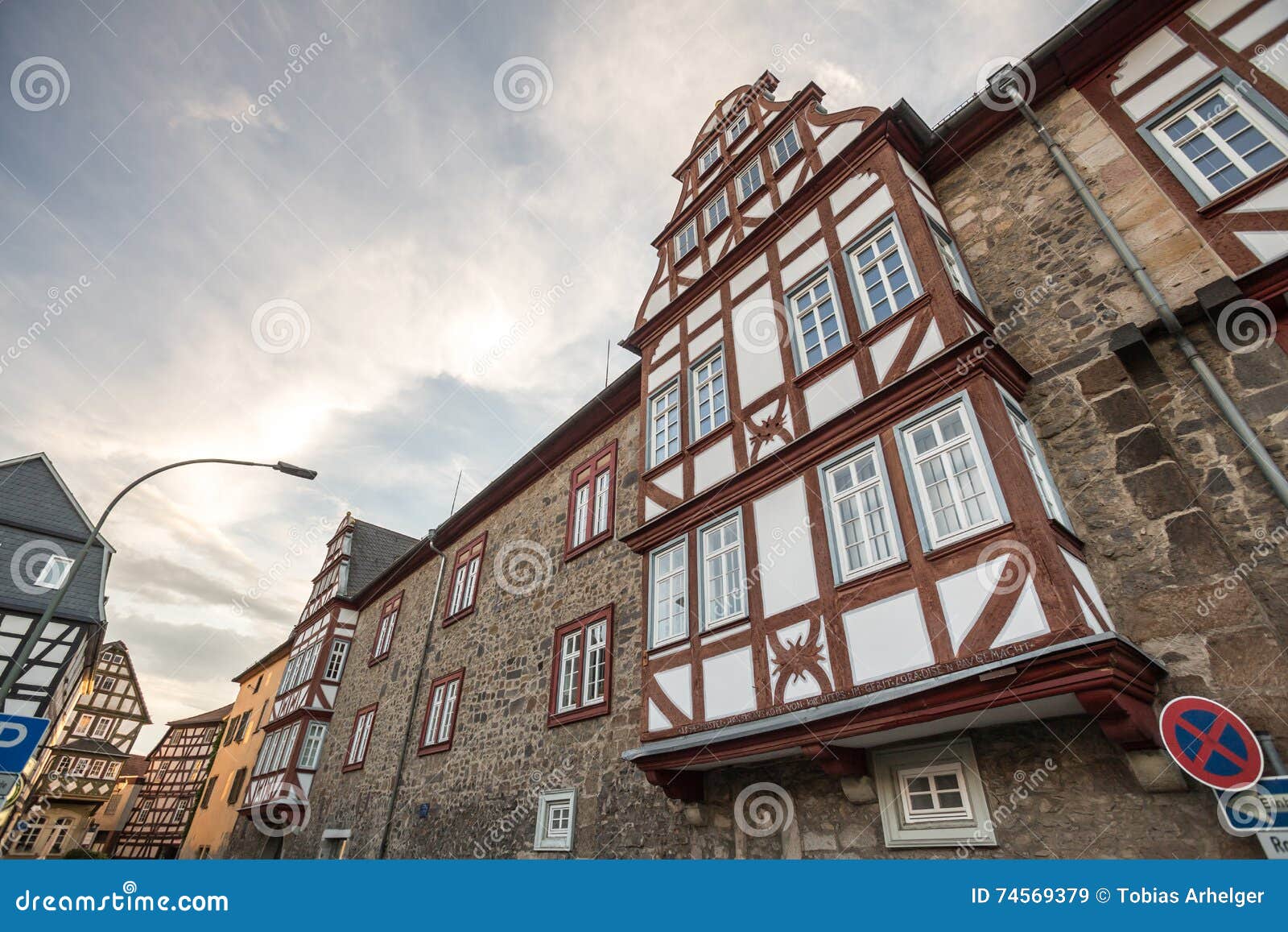 Historic City Gruenberg Hessen Germany Stock Image - Image of village ...