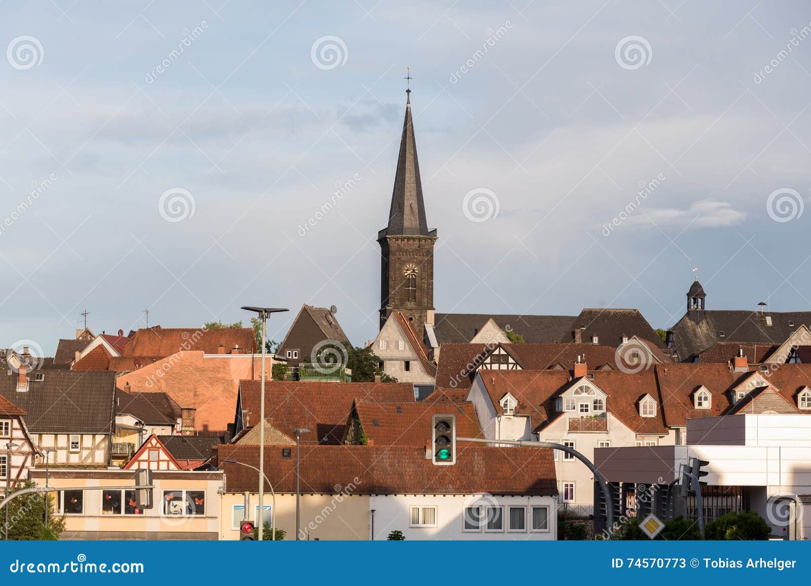 Historic City Gruenberg Hessen Germany Stock Image - Image of ...