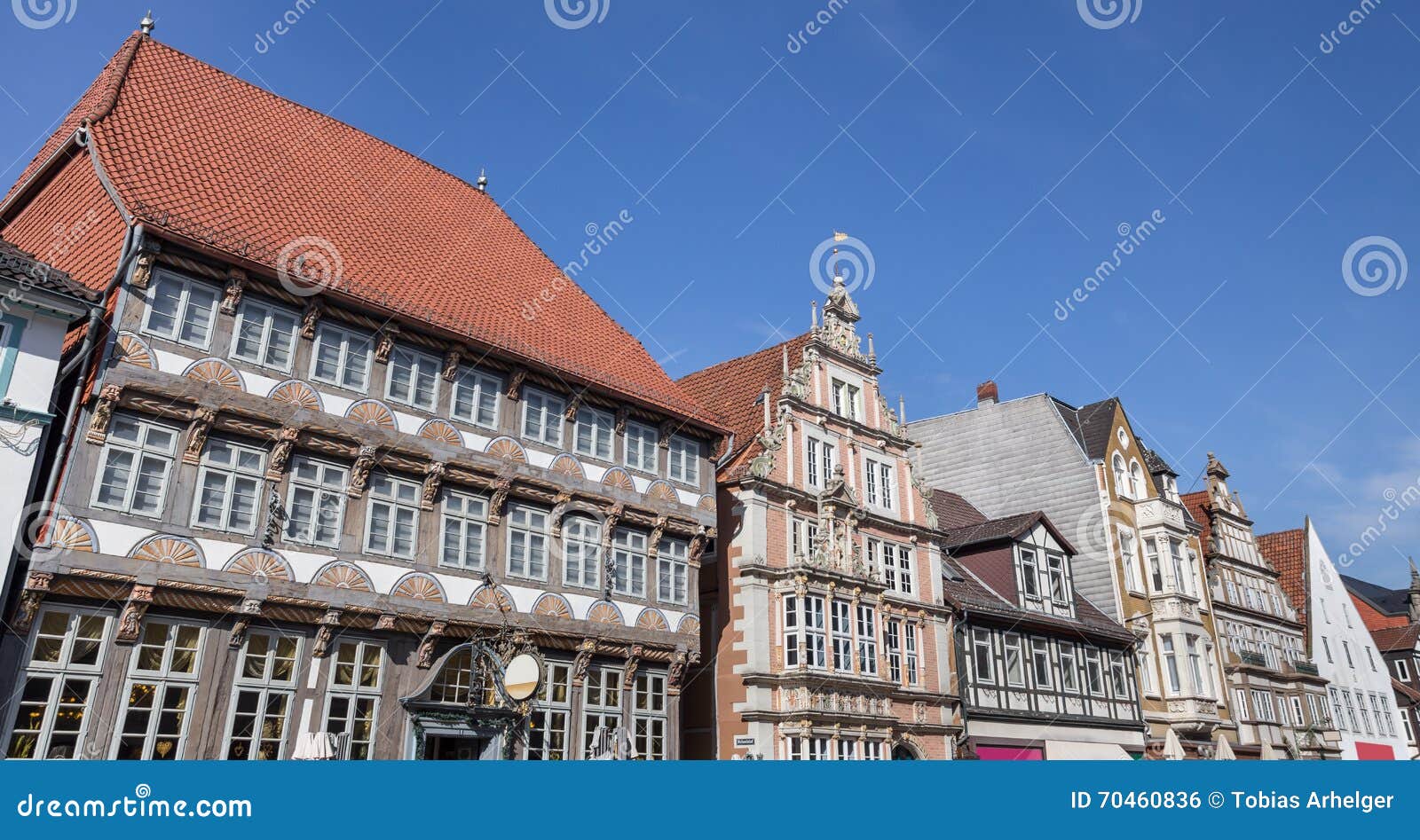 Historic City Hameln Germany Stock Photo - Image of german, shopping ...