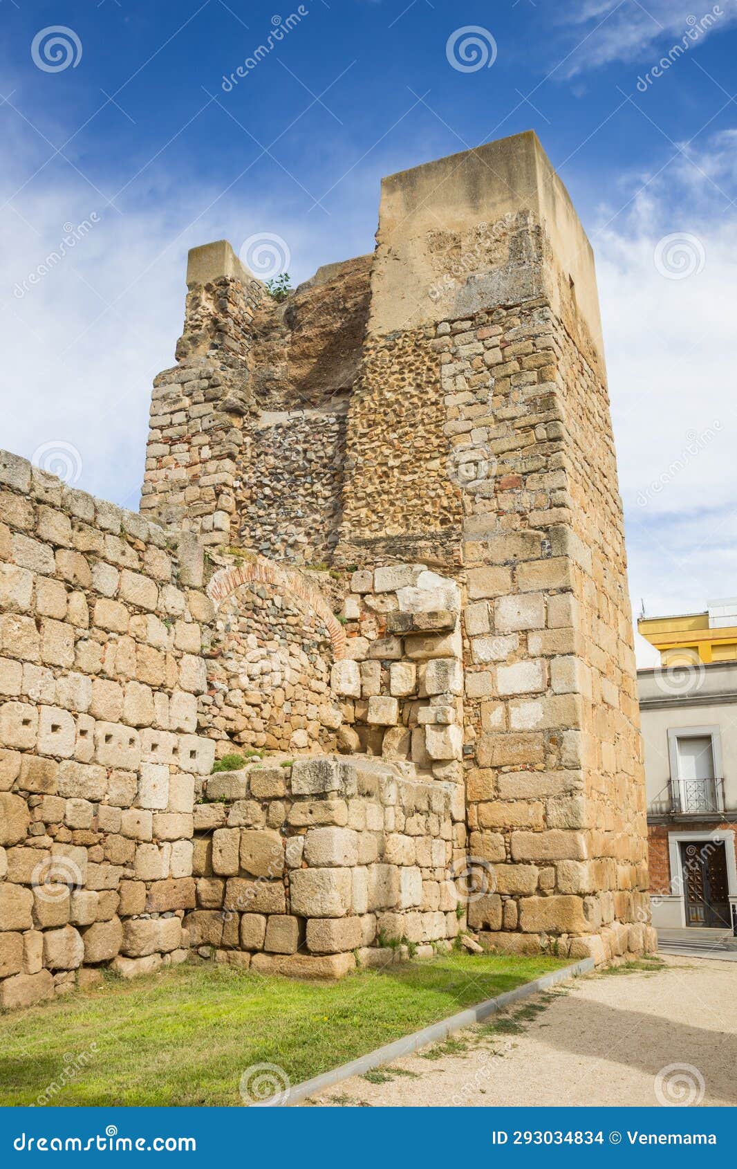 Historic City Wall in the Center of Merida Stock Photo - Image of ...