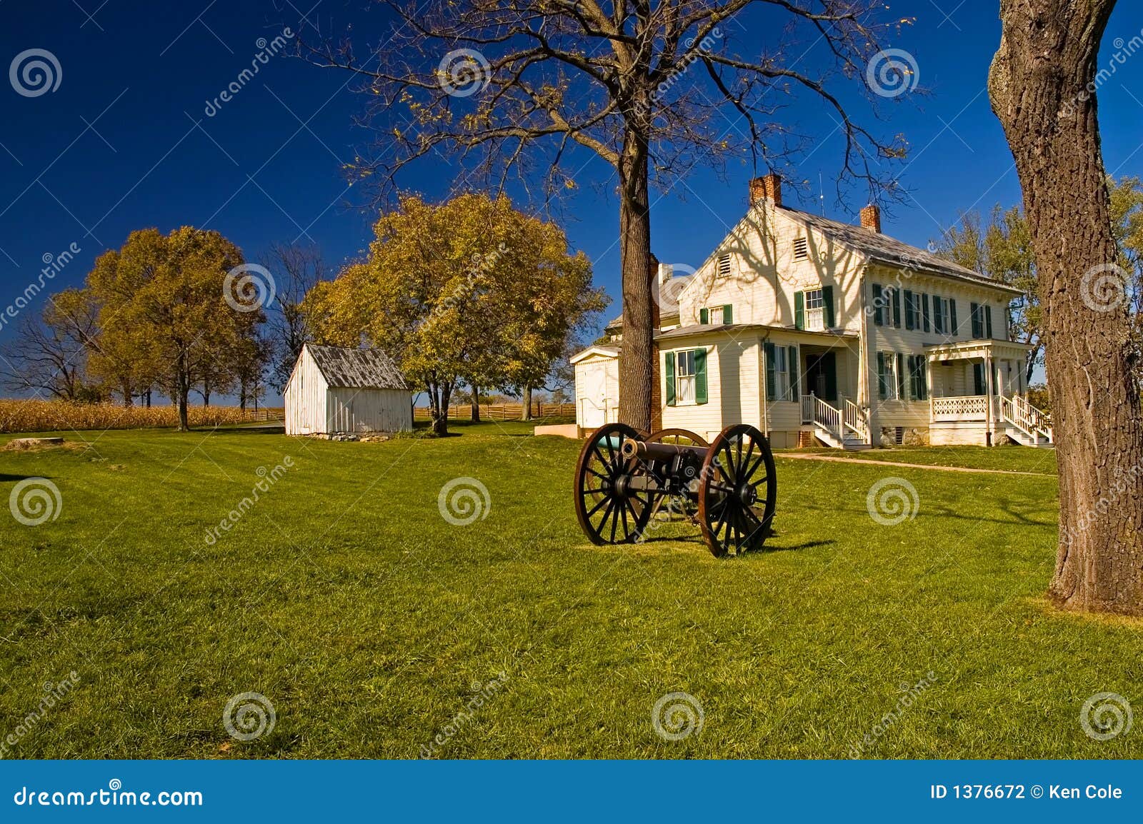 Historic Civil War Homestead Stock Photo - Image of home, rebels: 1376672
