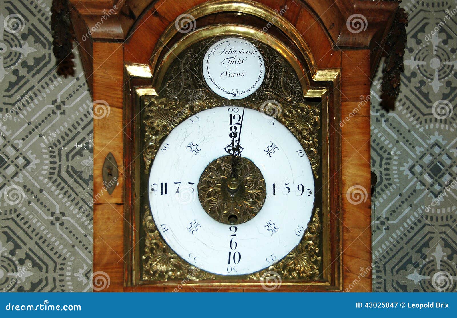 Historic Clock with Four Hours Dial Editorial Photography - Image of ...