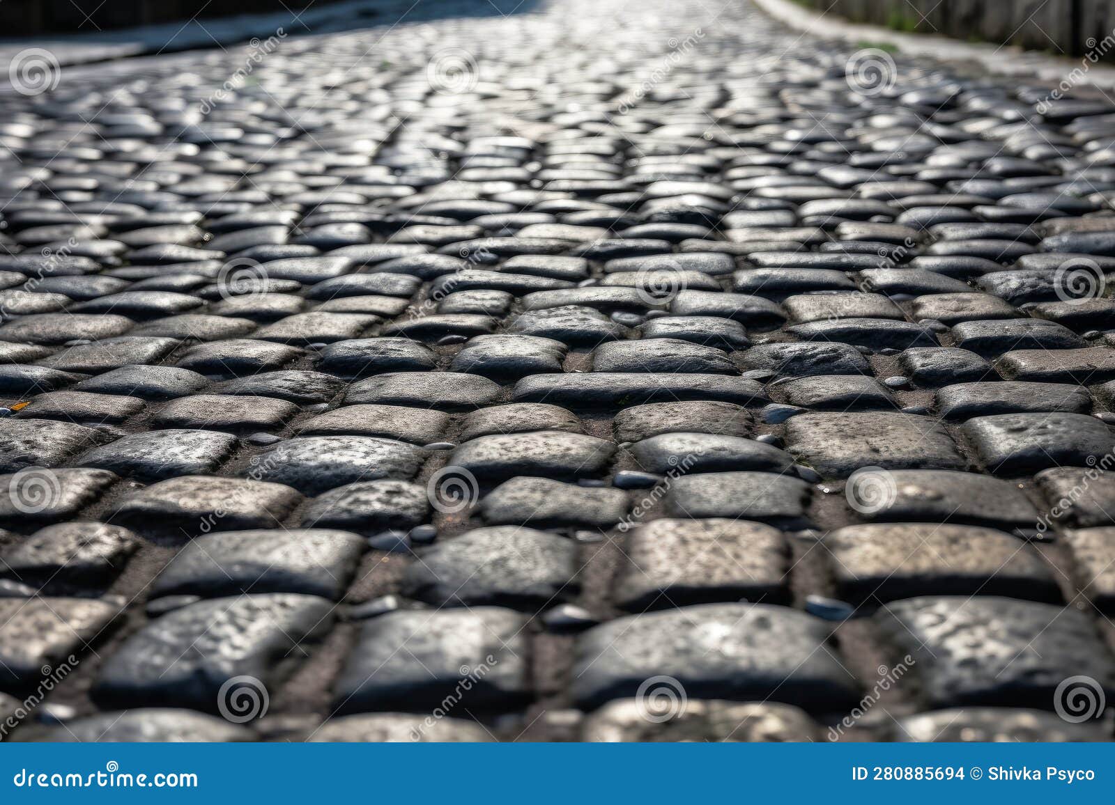 Historic Cobblestone Street Texture Background Generative AI Stock ...