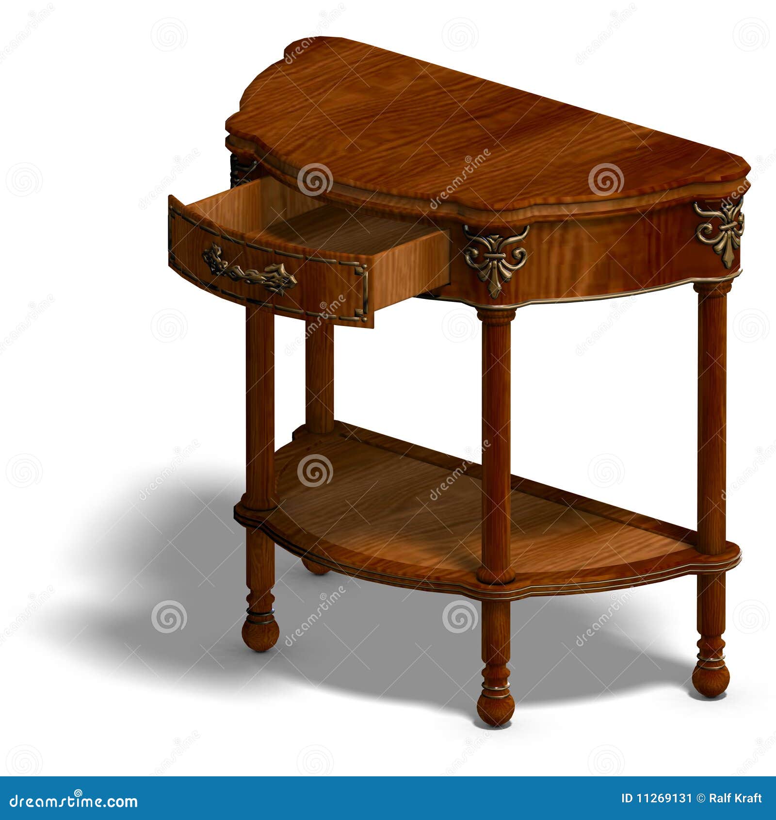 Historic Coffee Table Of Louis XV. Royalty-Free Stock Photo ...
