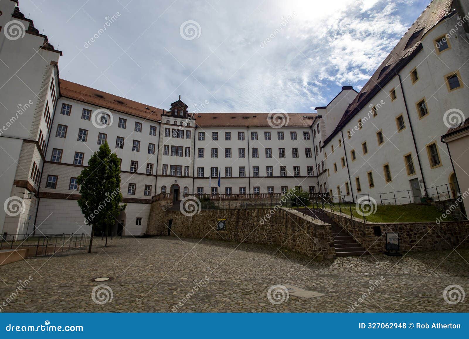 The Historic Colditz Castle Overlooking the Town of Colditz Editorial ...