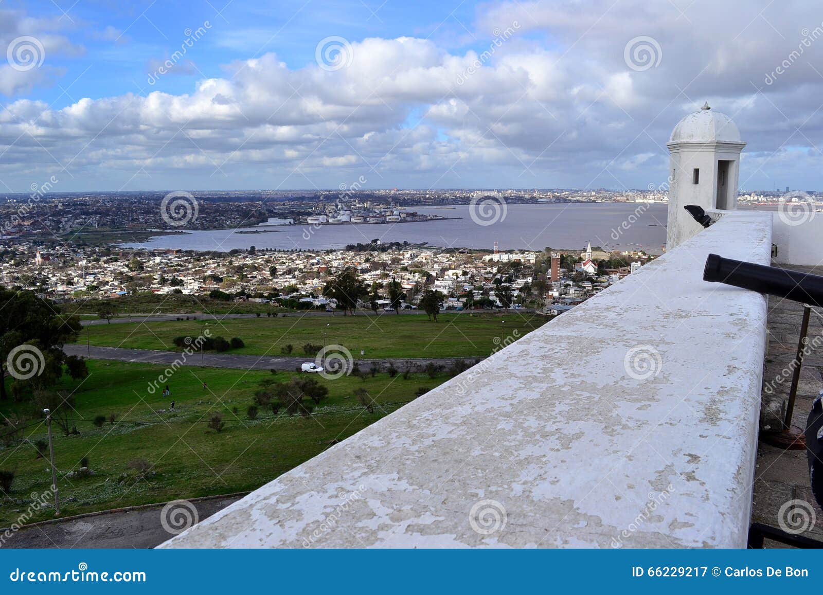 Historic an Colonial Fortress in Montevideo Stock Image - Image of ...