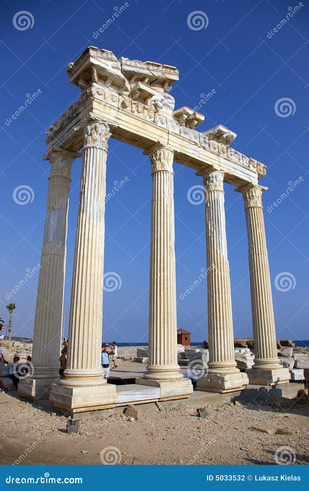 Historic Column of Tunisian Acropol Stock Photo - Image of bath ...