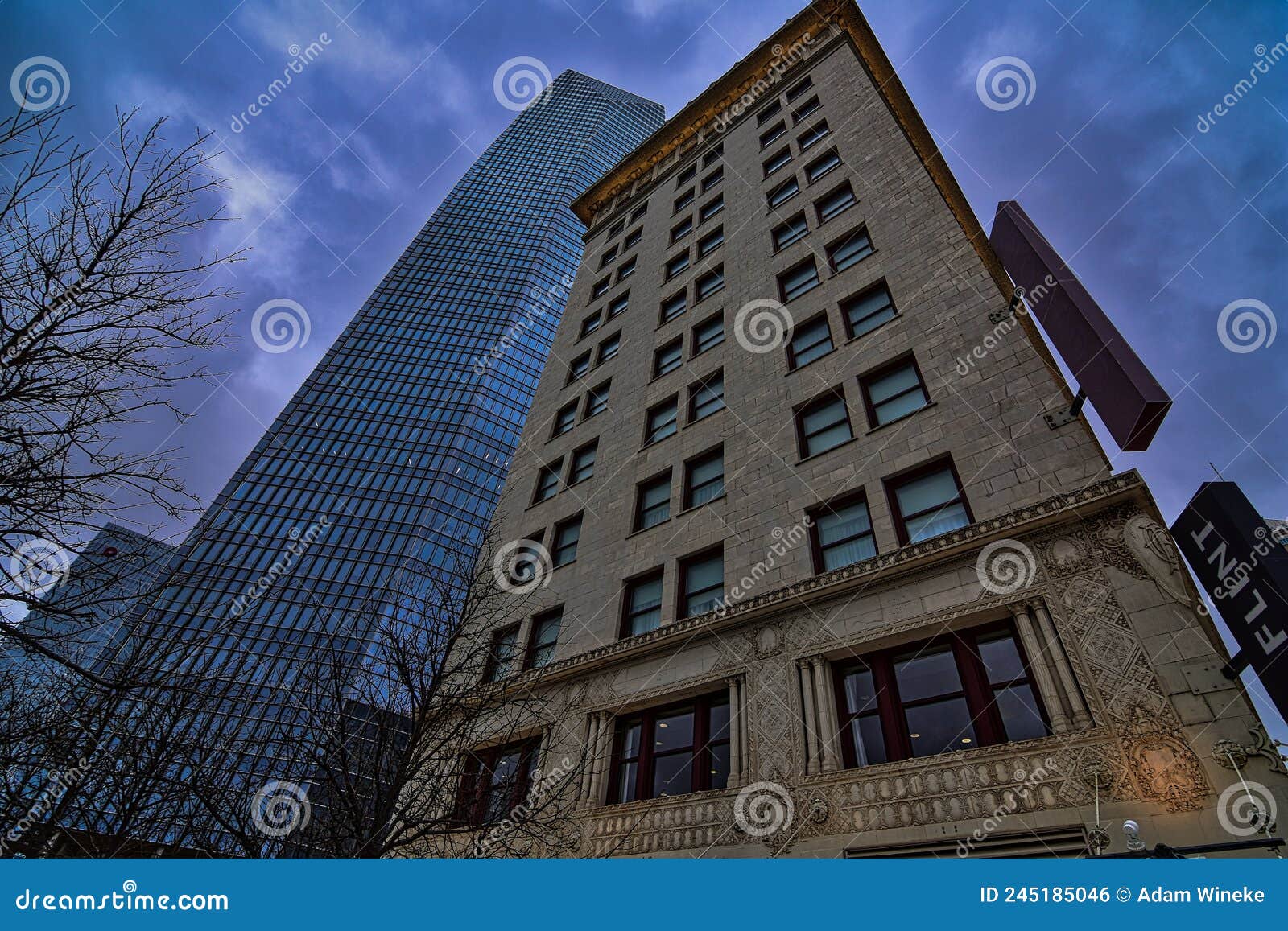 Historic Concord Tower at the Base of the Devon Energy Center Complex ...