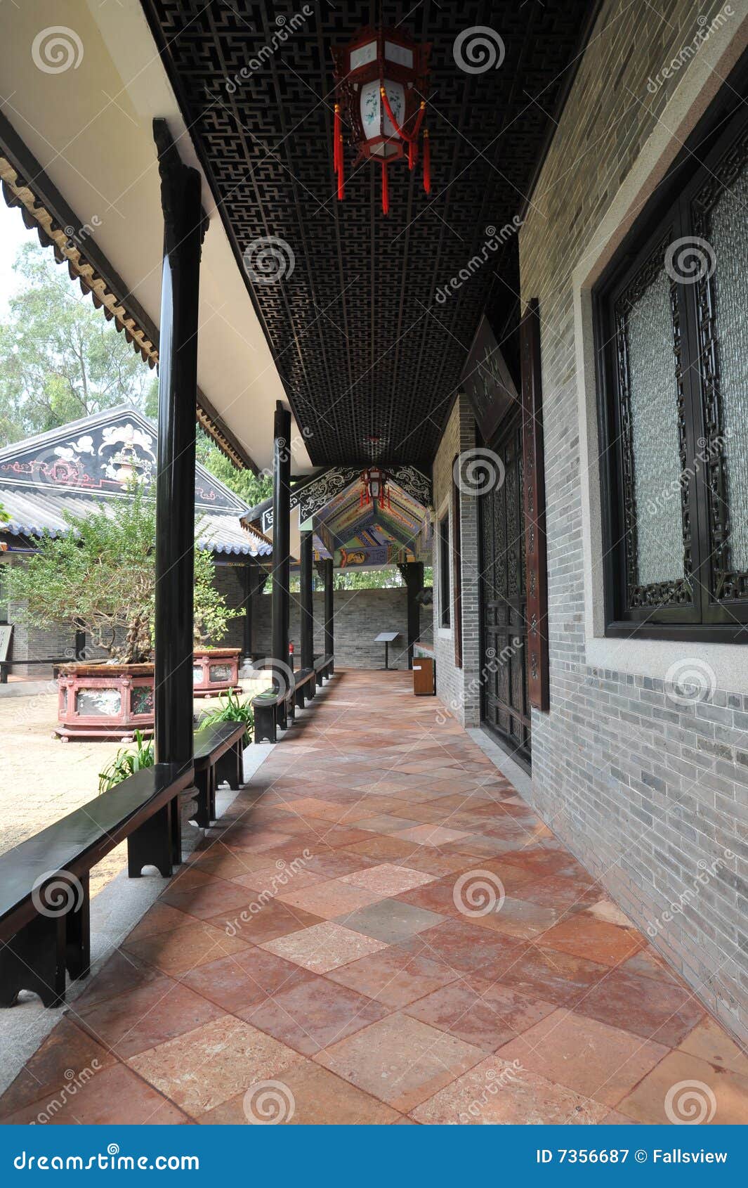 Historic Corridor Structure Stock Image - Image of antique, beautiful ...