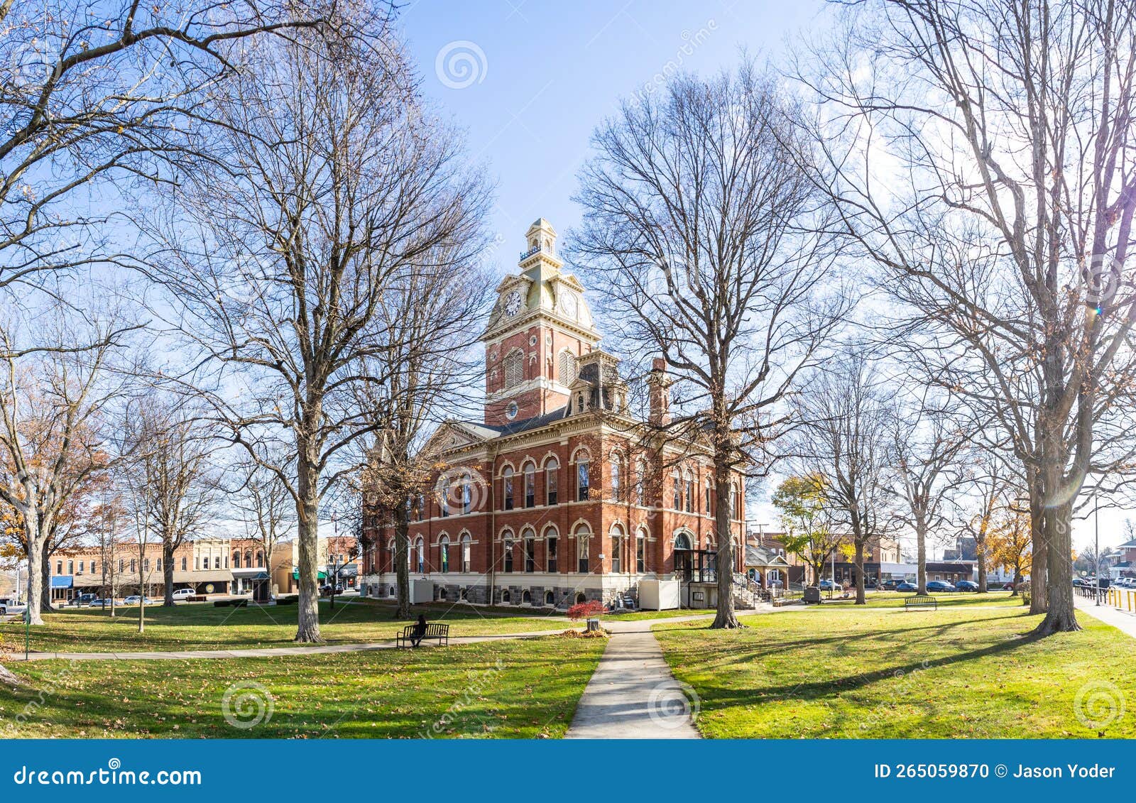 The Historic 1879 Courthouse of LaGrange, Indiana Stock Photo - Image ...