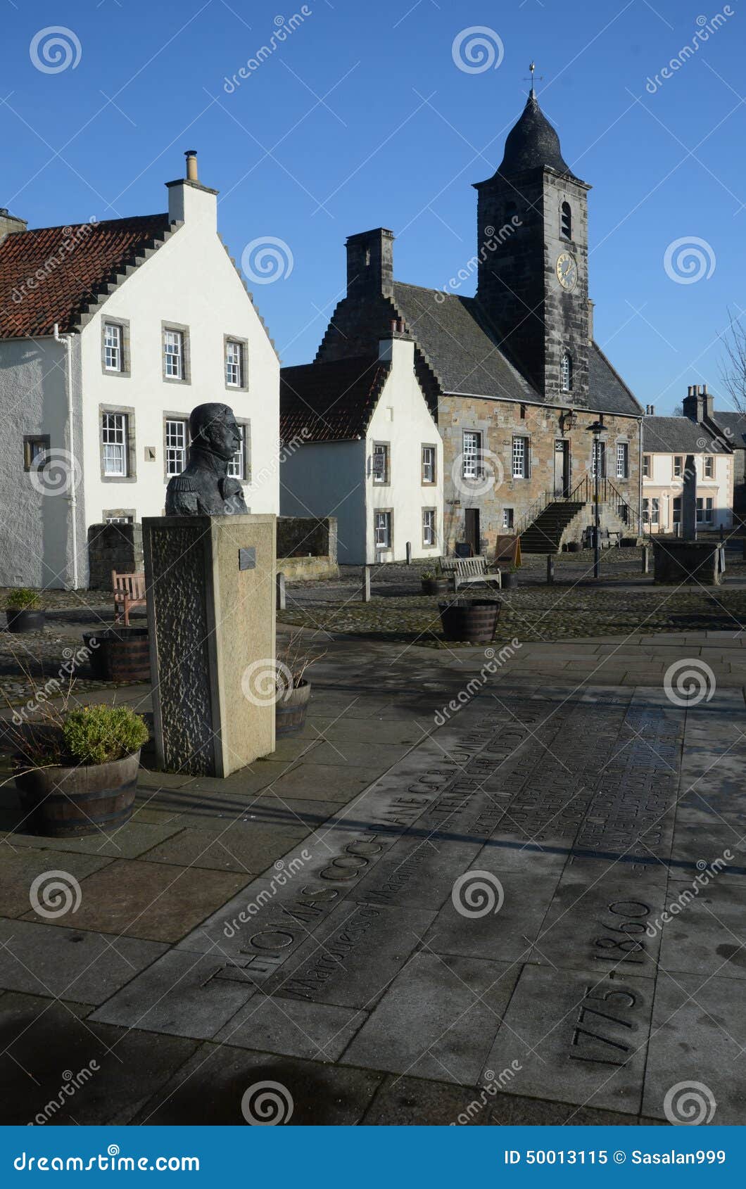 Historic Culross stock image. Image of fife, carved, building - 50013115