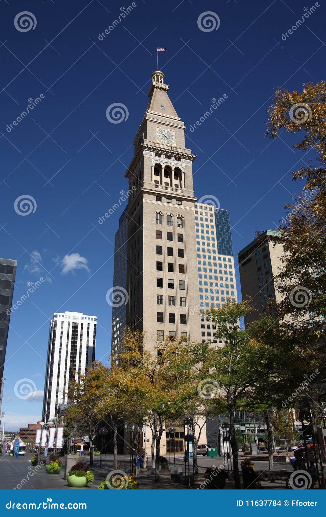 Historic D&F Clocktower - Denver Stock Photo - Image of denver ...