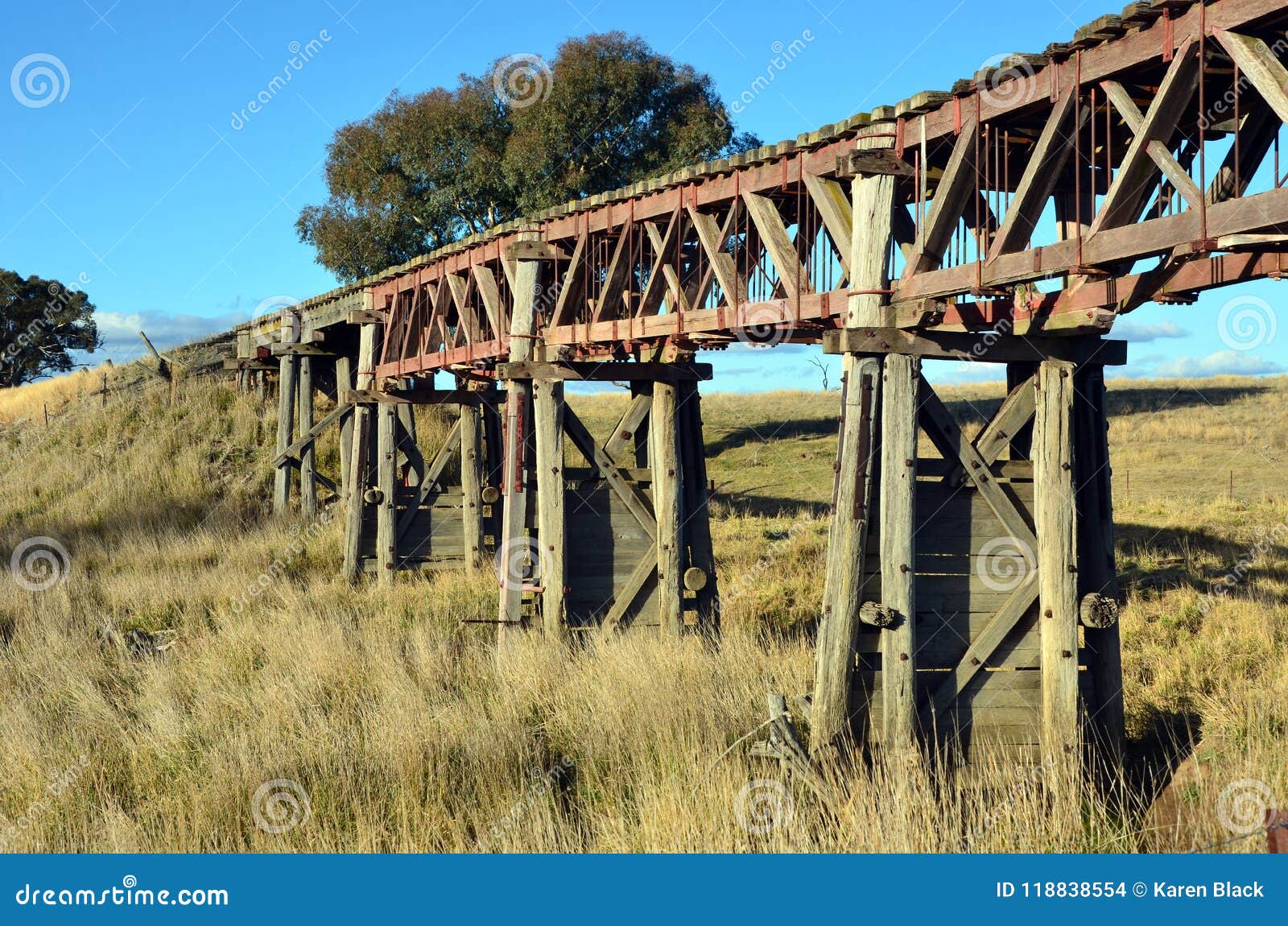 Historic Disused Wooden Railway Bridge In Rural NSW Royalty-Free Stock ... Historic Disused Wooden Railway Bridge In Rural NSW Royalty-Free Stock ...