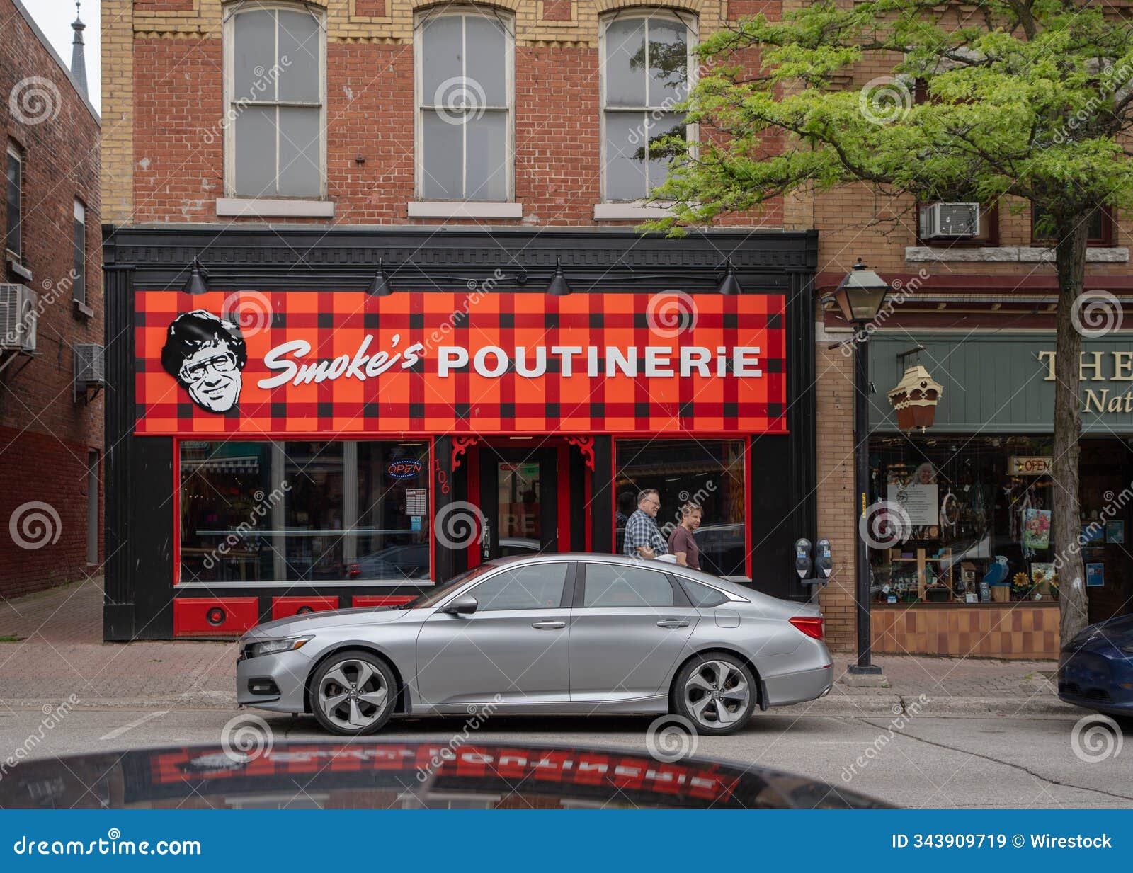 Historic Downtown View with Canadian Poutine Eatery Editorial Stock ...